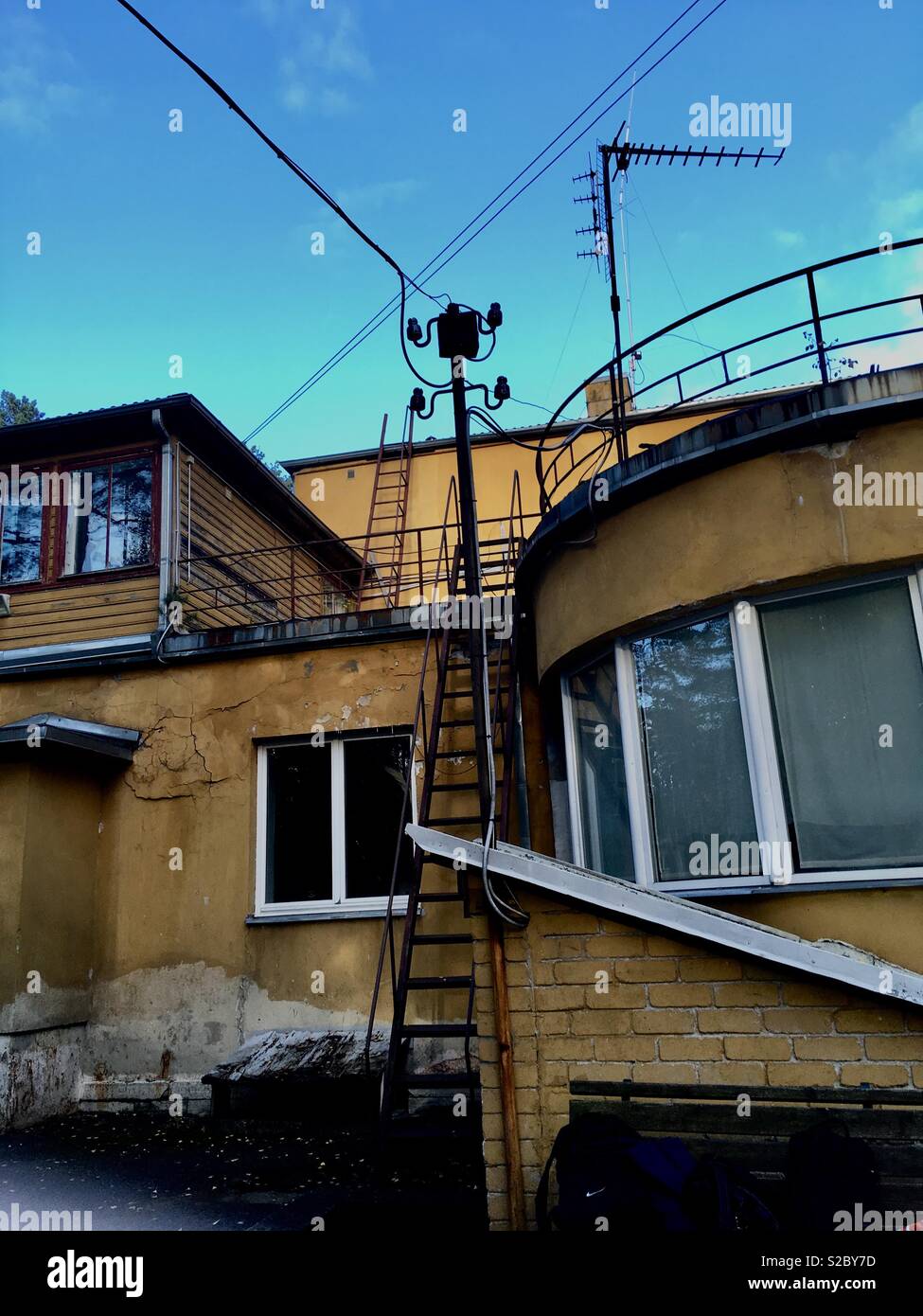 Soviet style house Stock Photo - Alamy
