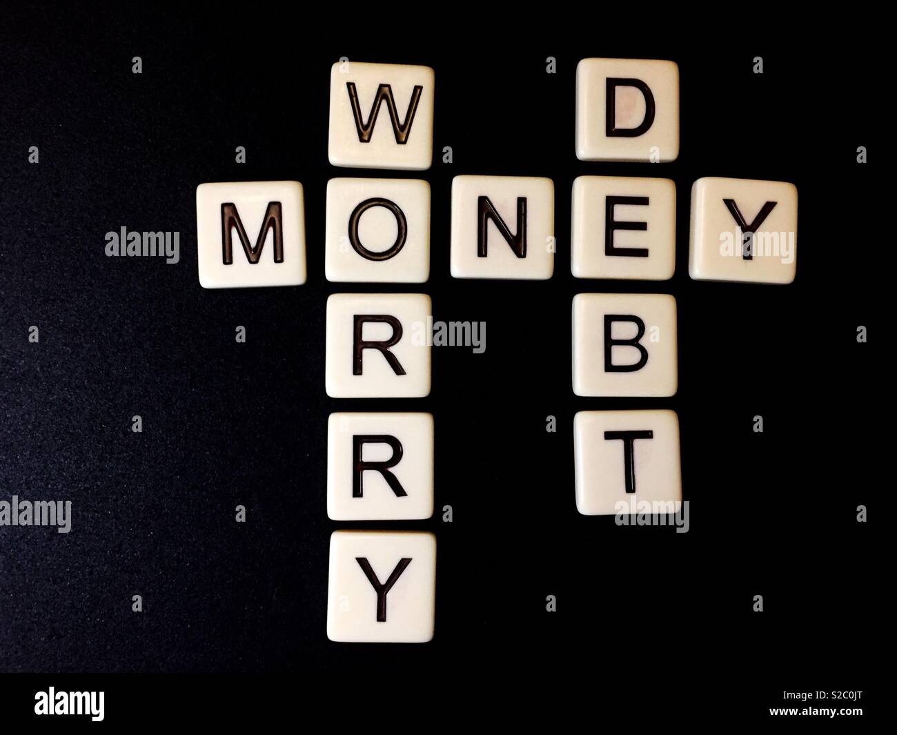 Financial debt money worry. Money worries Stock Photo - Alamy