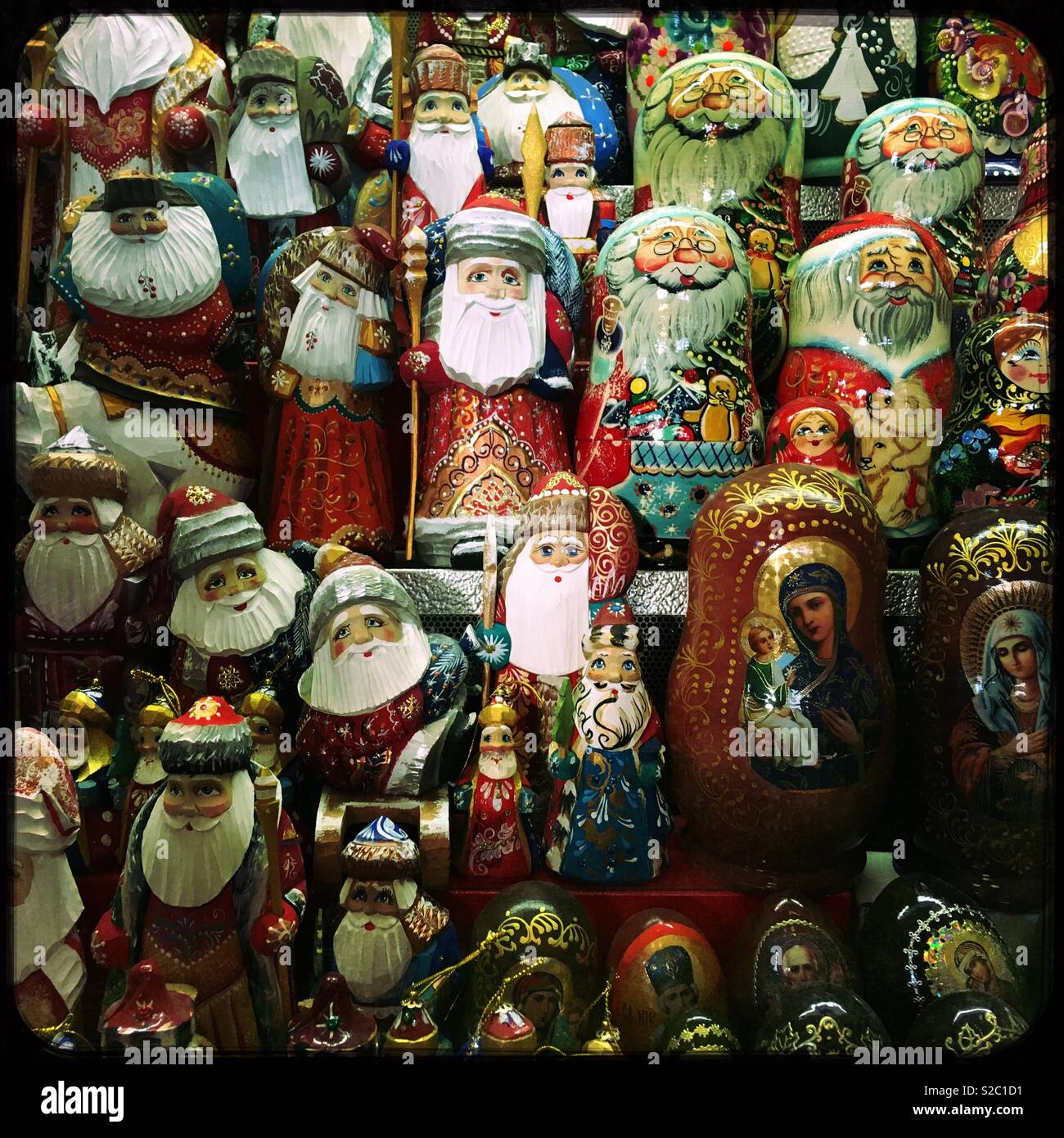 Christmas Russian Dolls on sale at the Grand Market Hall, Budapest ...