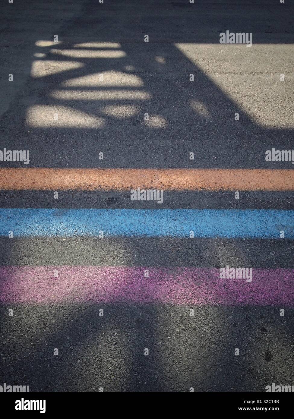 Geometric shapes on the ground Stock Photo - Alamy