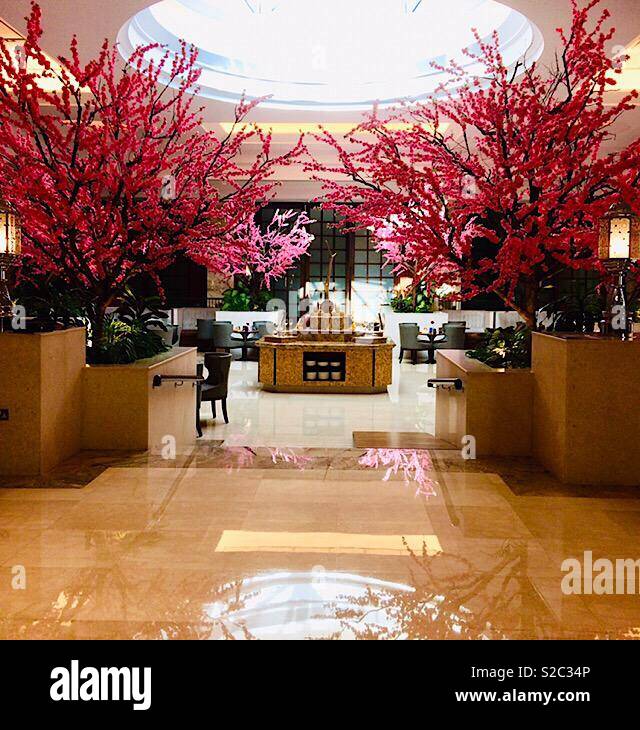 Hotel lobby flowers hi-res stock photography and images - Alamy