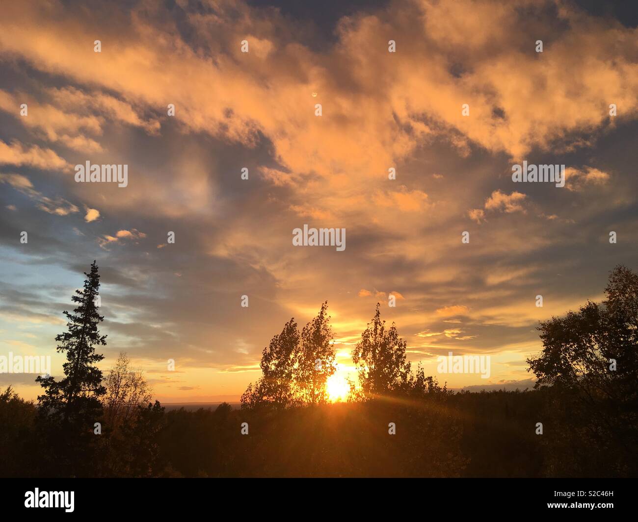 Alaska sunset sky hi-res stock photography and images - Alamy
