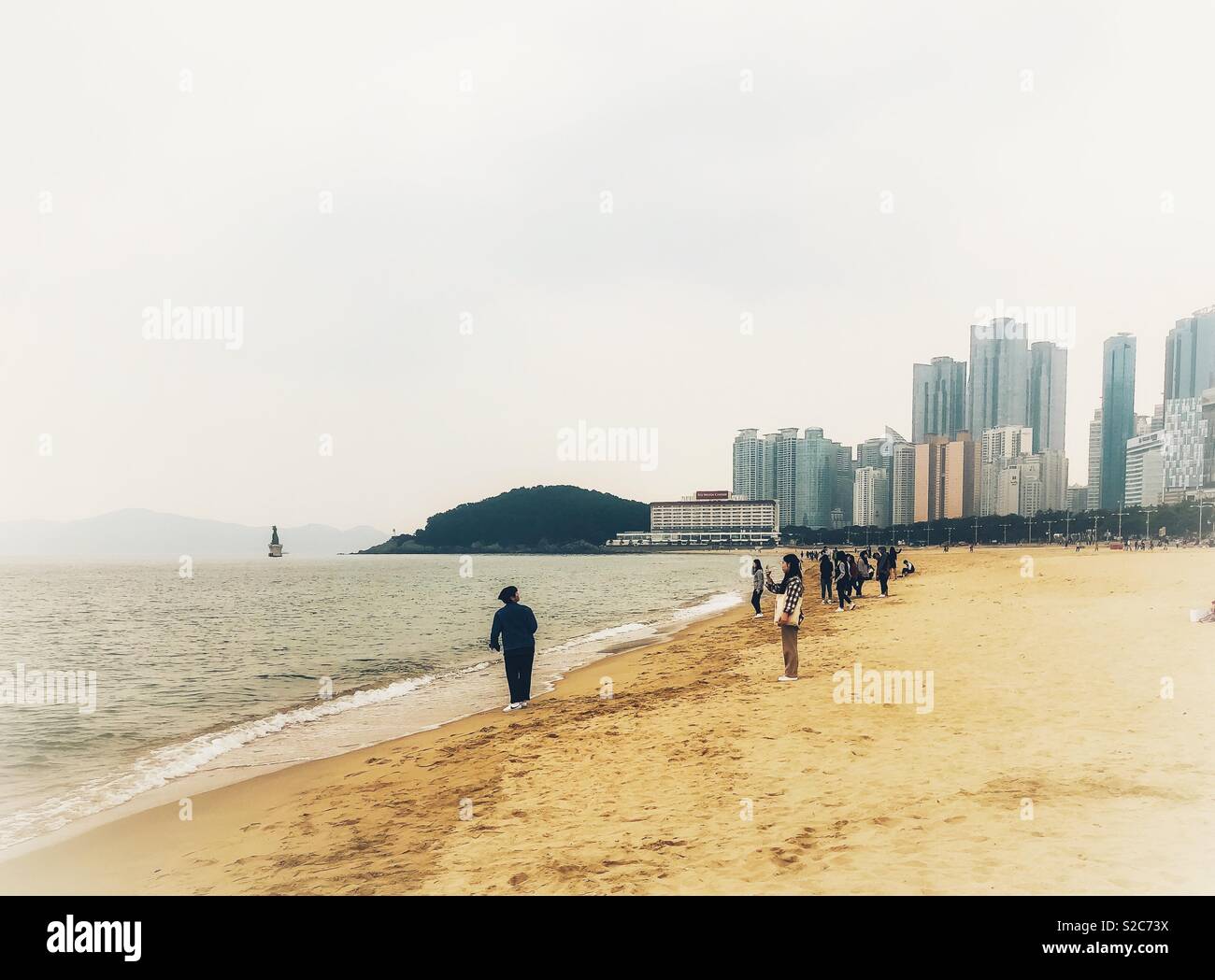 Haeundae beach busan south korea smartphone stock photos and images - Alamy