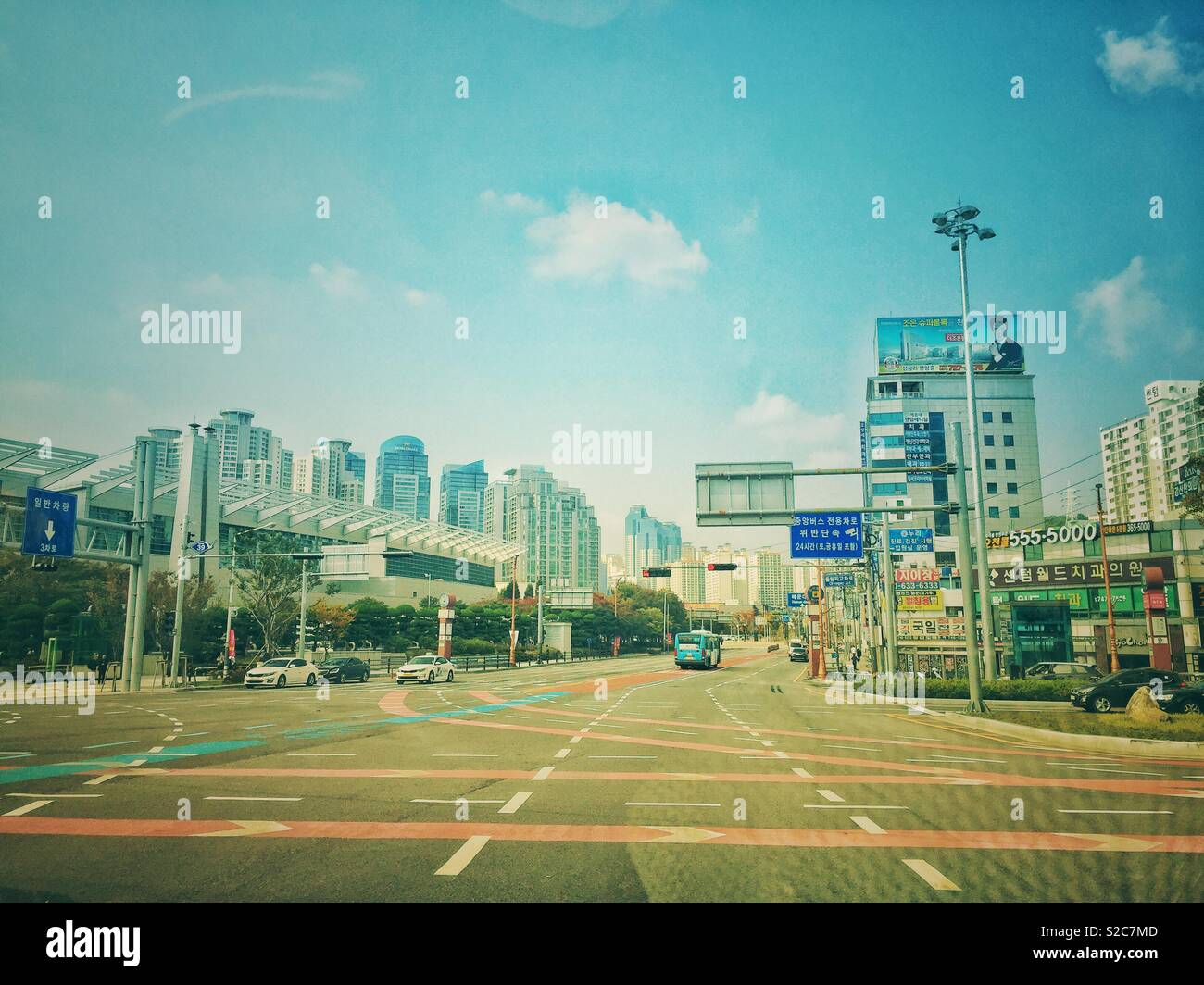 Driving through the streets of Busan in South Korea Stock Photo - Alamy