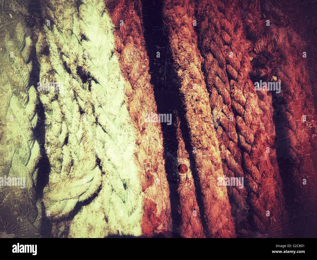 Red and white ropes hi-res stock photography and images - Alamy