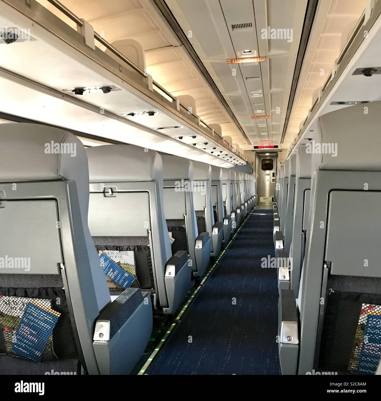 Amtrak Amfleet Car With New Seats Stock Photo - Alamy