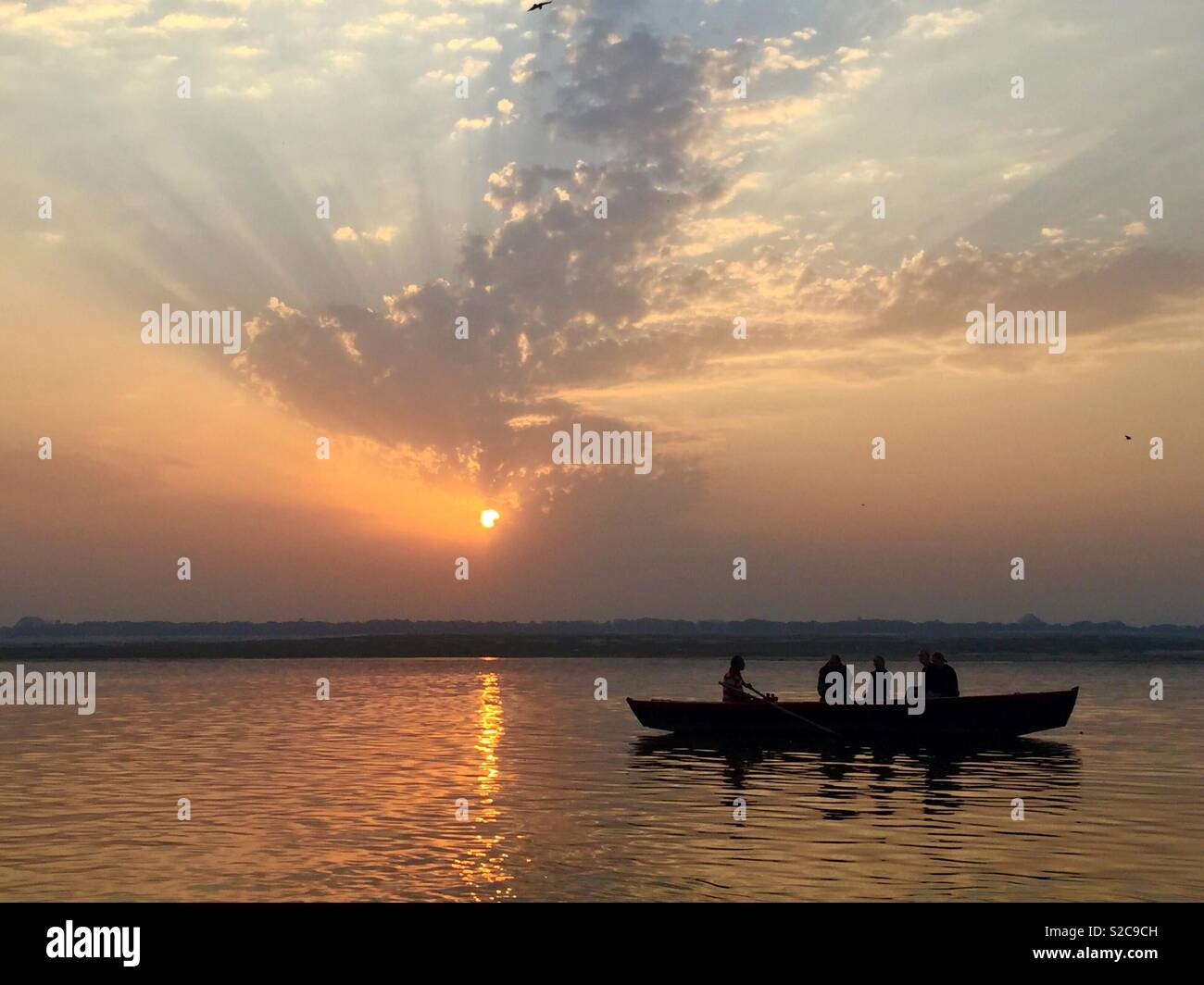 Sunrise on ganges river hi-res stock photography and images - Alamy
