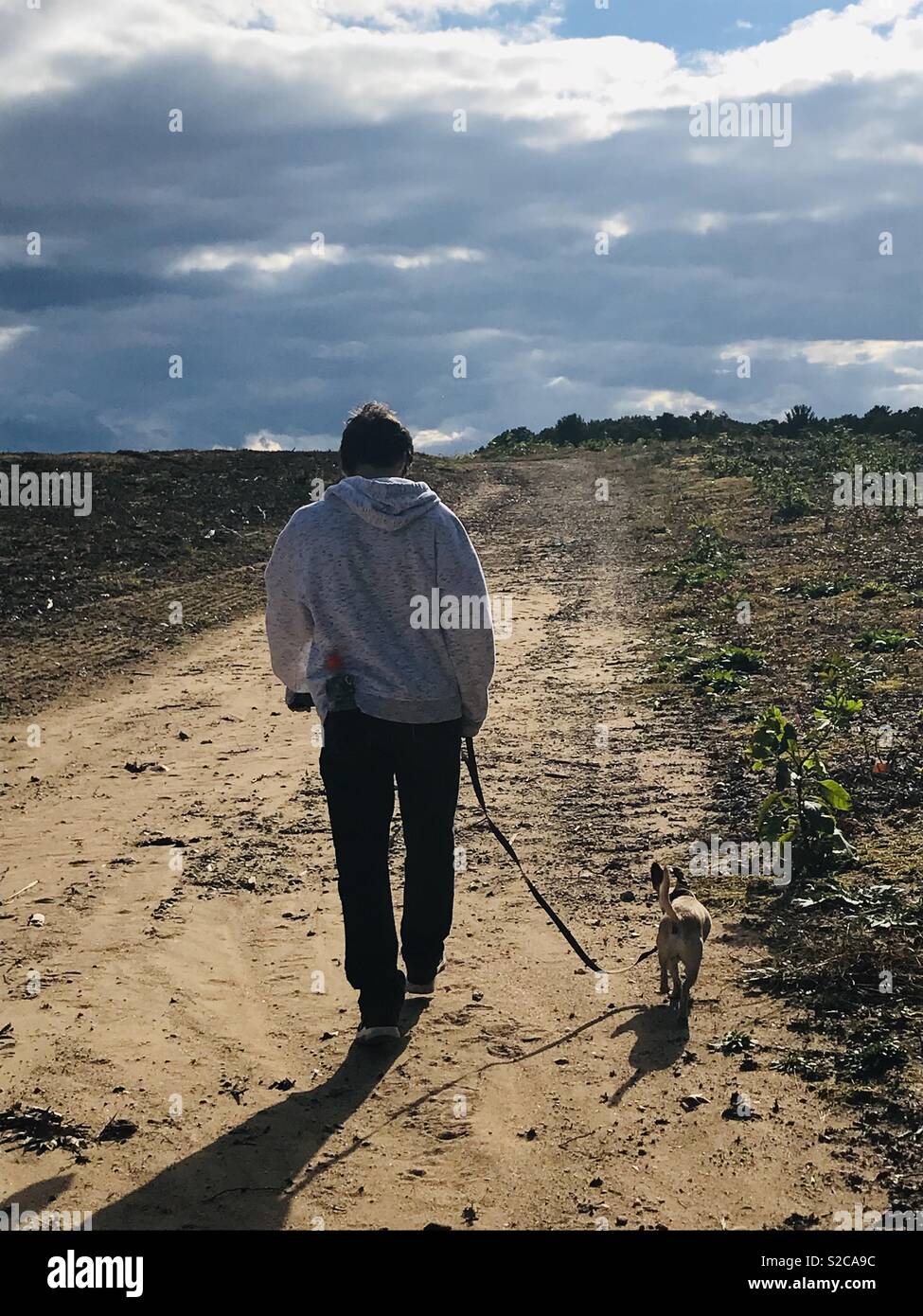 Boy and his dog Stock Photo - Alamy