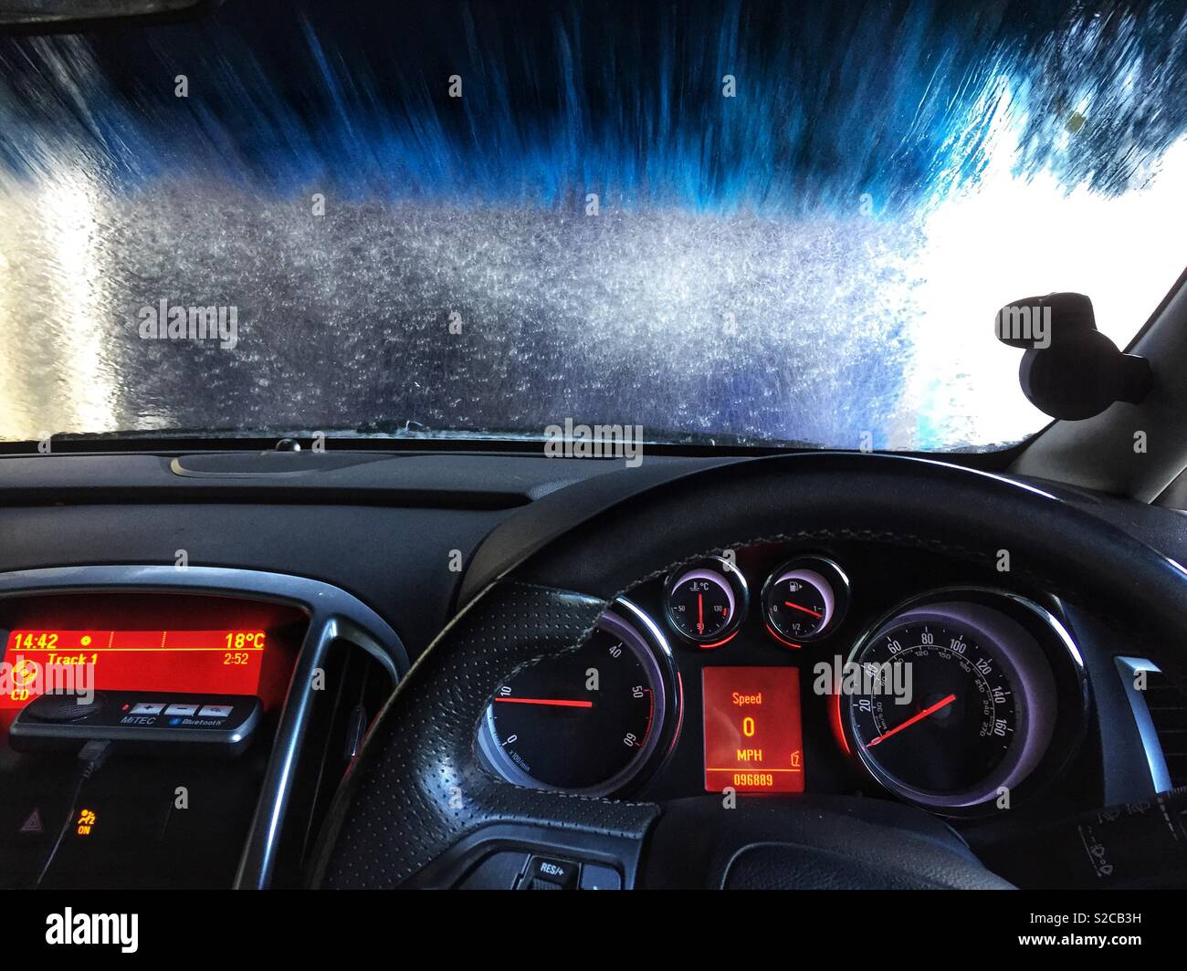 Car going through car wash hi-res stock photography and images - Alamy