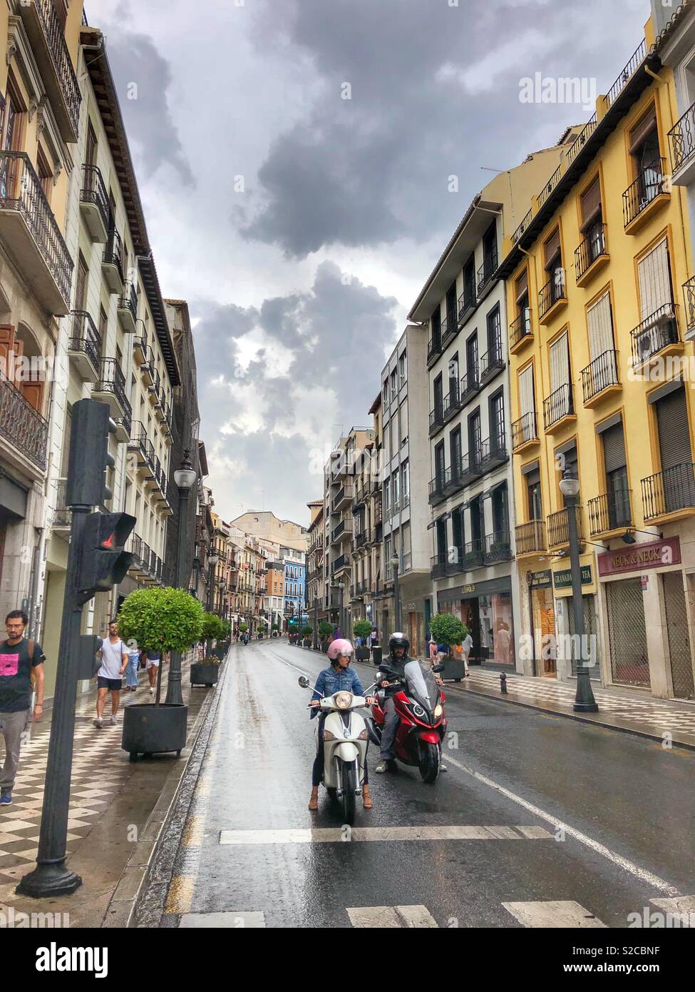 The streets of Granada, Spain Stock Photo - Alamy