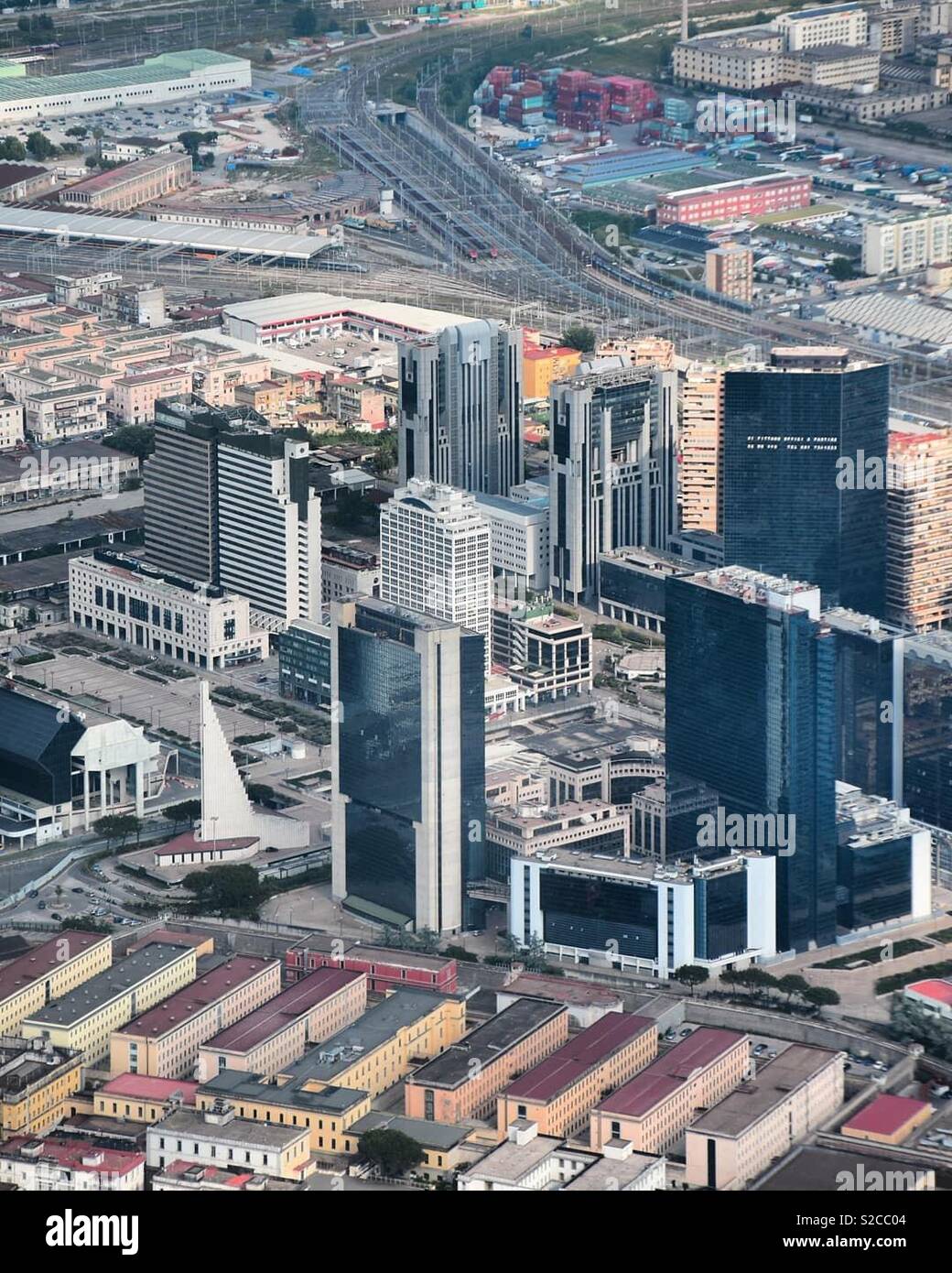 napoli downtown directional immense skyscrapers Stock Photo - Alamy