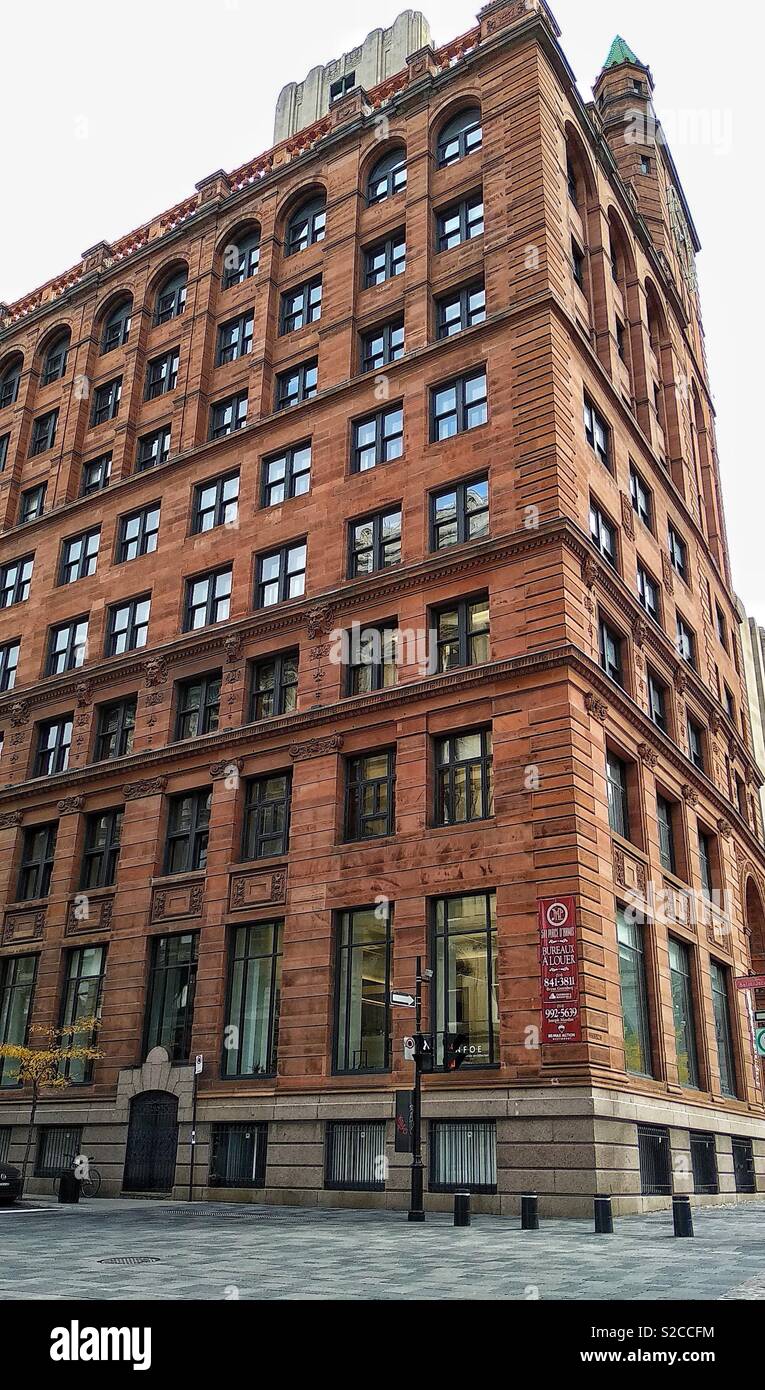 Historic brown brick building Stock Photo - Alamy