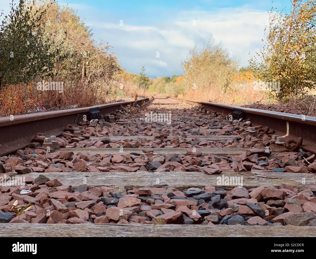 Disused railway tracks in Edinburgh Stock Photo - Alamy