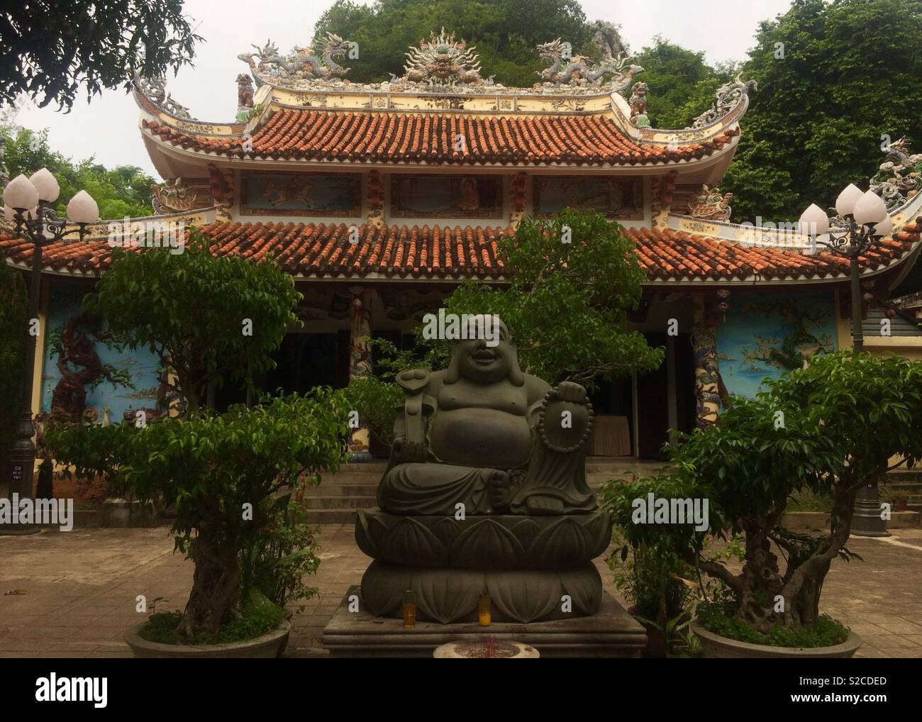 Asian temple with Buddha Stock Photo - Alamy