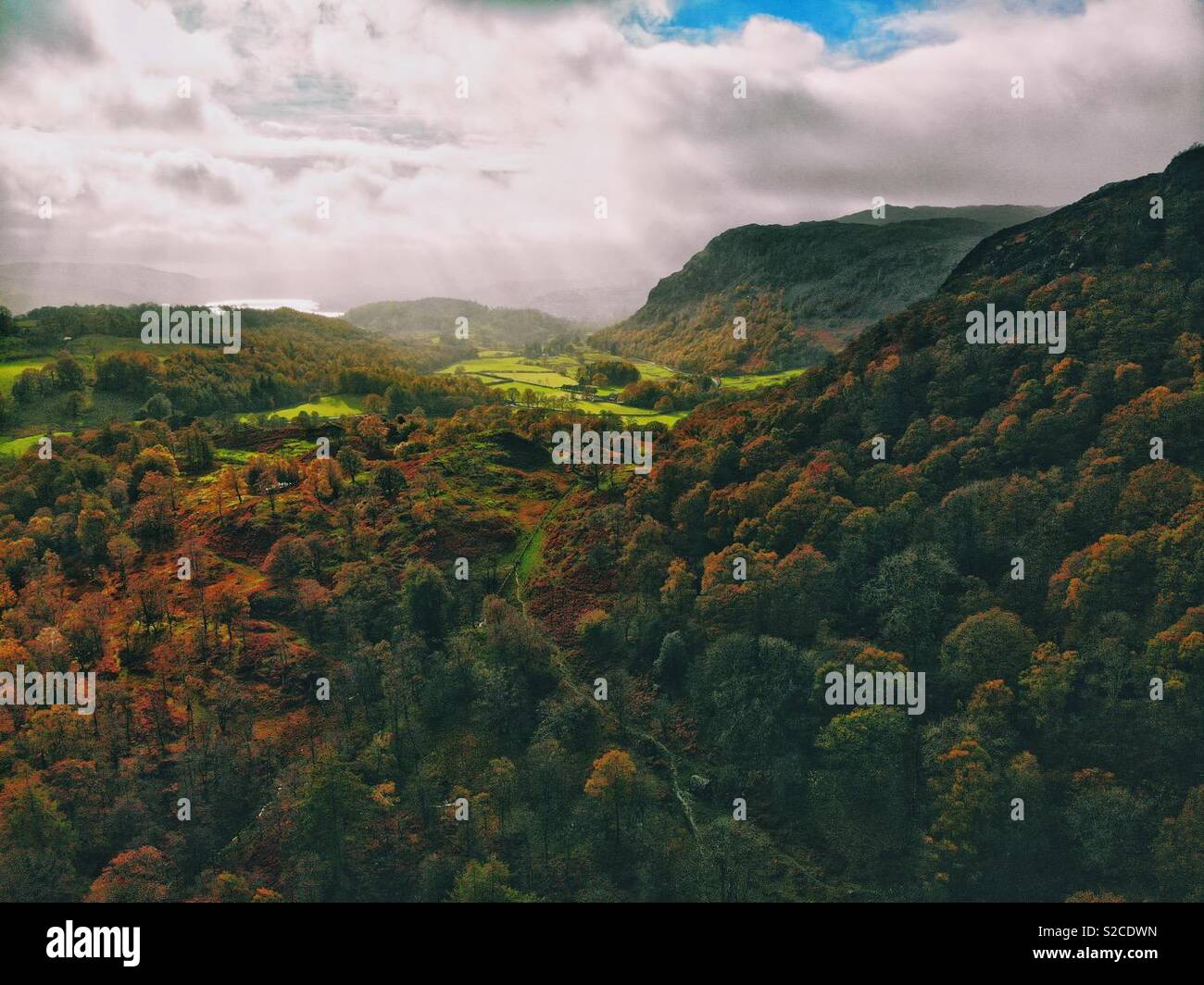 Coniston water aerial hi-res stock photography and images - Alamy
