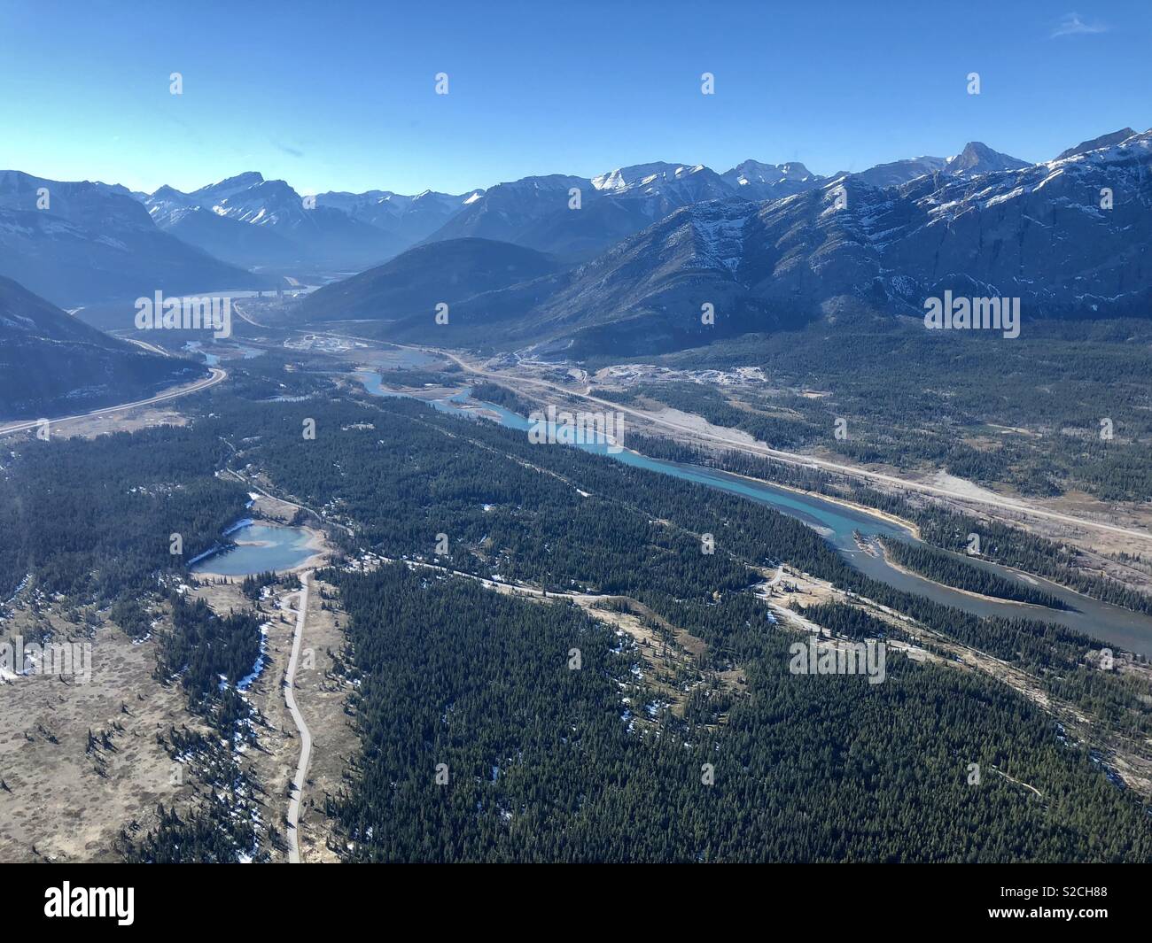 View from helicopter Stock Photo - Alamy