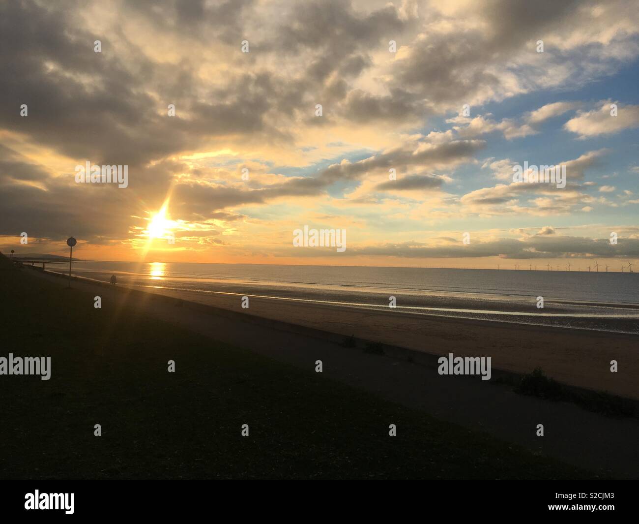 British beach sunsets Stock Photo - Alamy