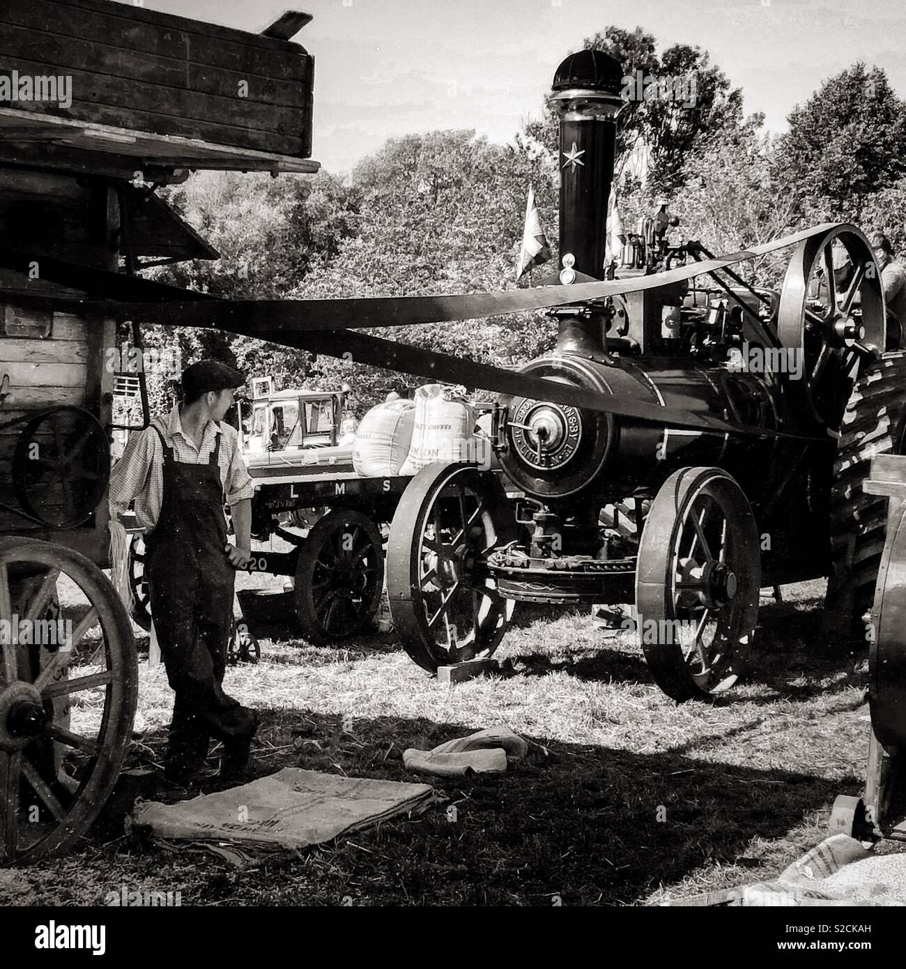 Bardwell Threshing Day Stock Photo - Alamy