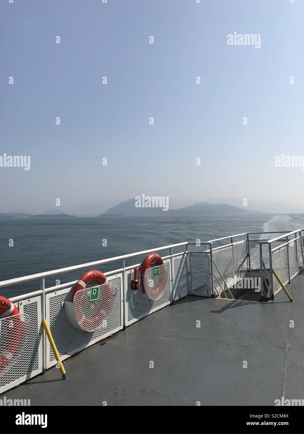 View from ferry of islands Stock Photo - Alamy