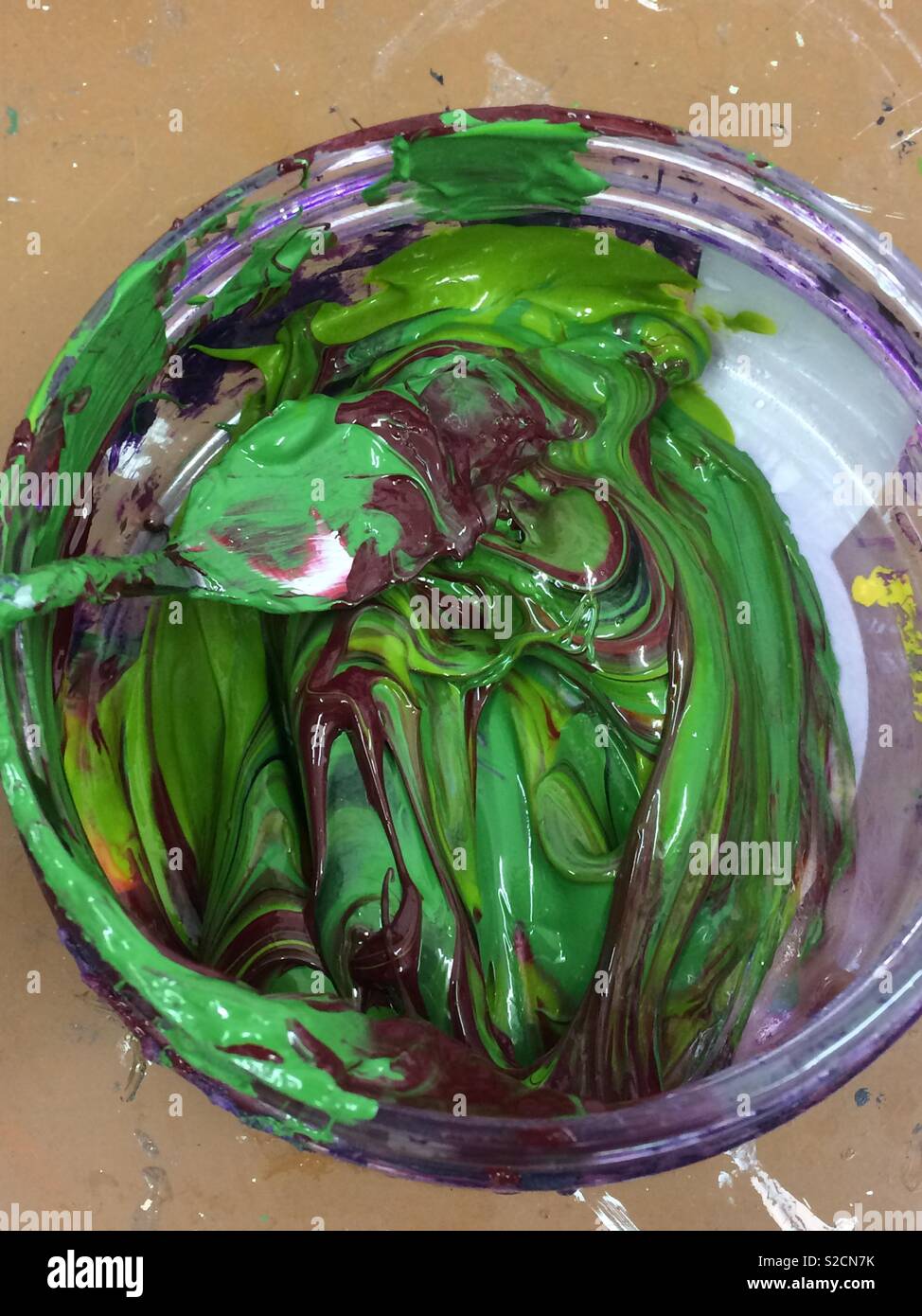 Mixing of the paint hi-res stock photography and images - Alamy