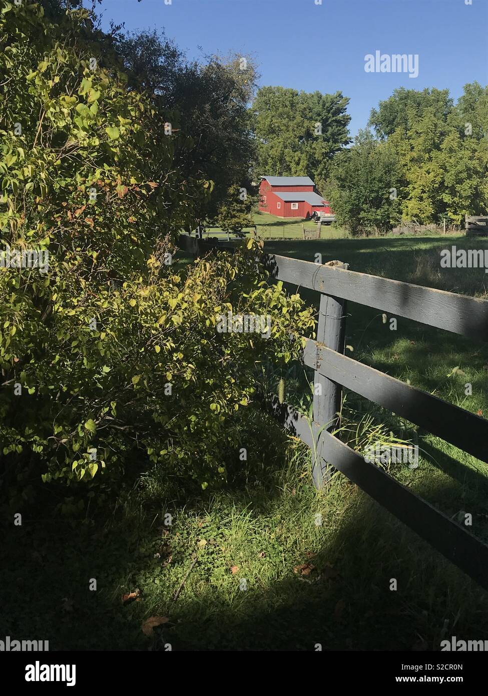 Rustic rural landscape in Illinois Stock Photo - Alamy