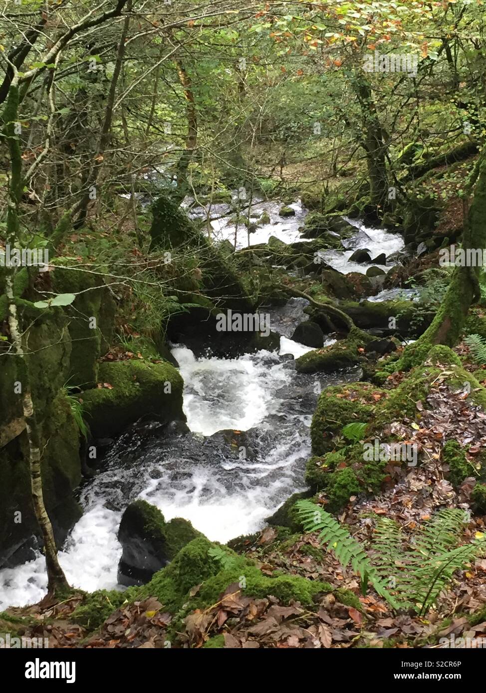 Burrator reservoir waterfall hi-res stock photography and images - Alamy