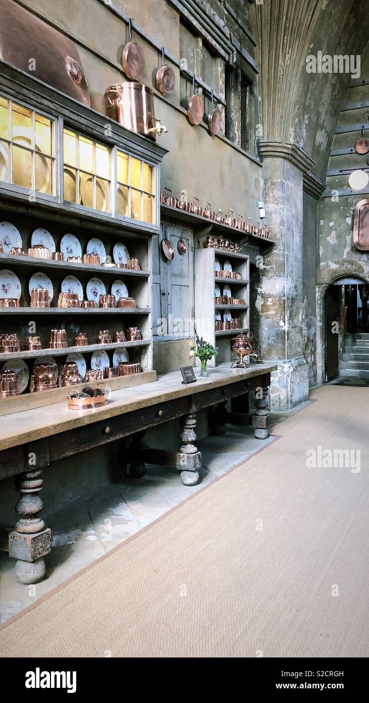 Burghley House Kitchens Stock Photo - Alamy