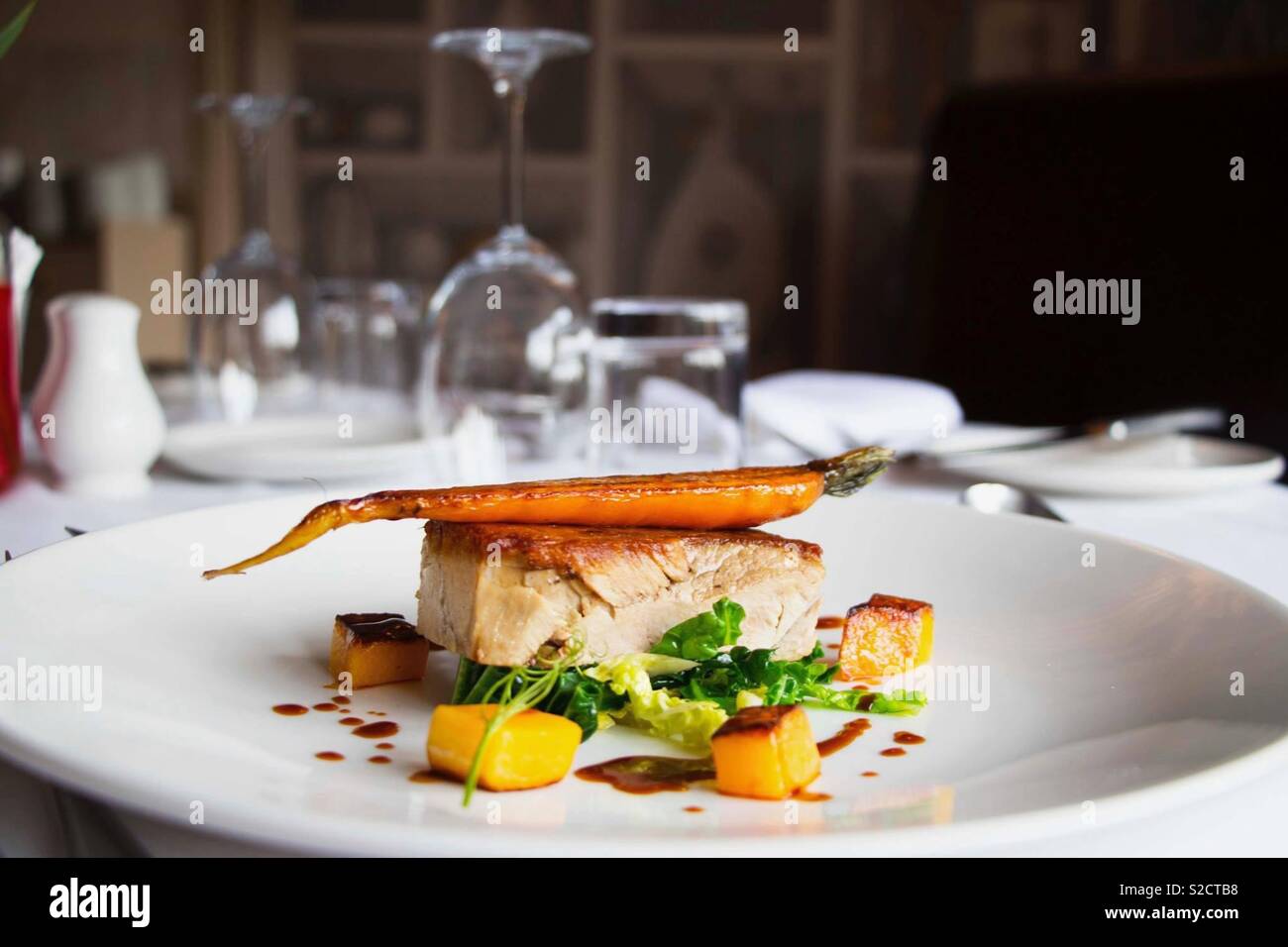 Delicious Restaurant Food Stock Photo - Alamy