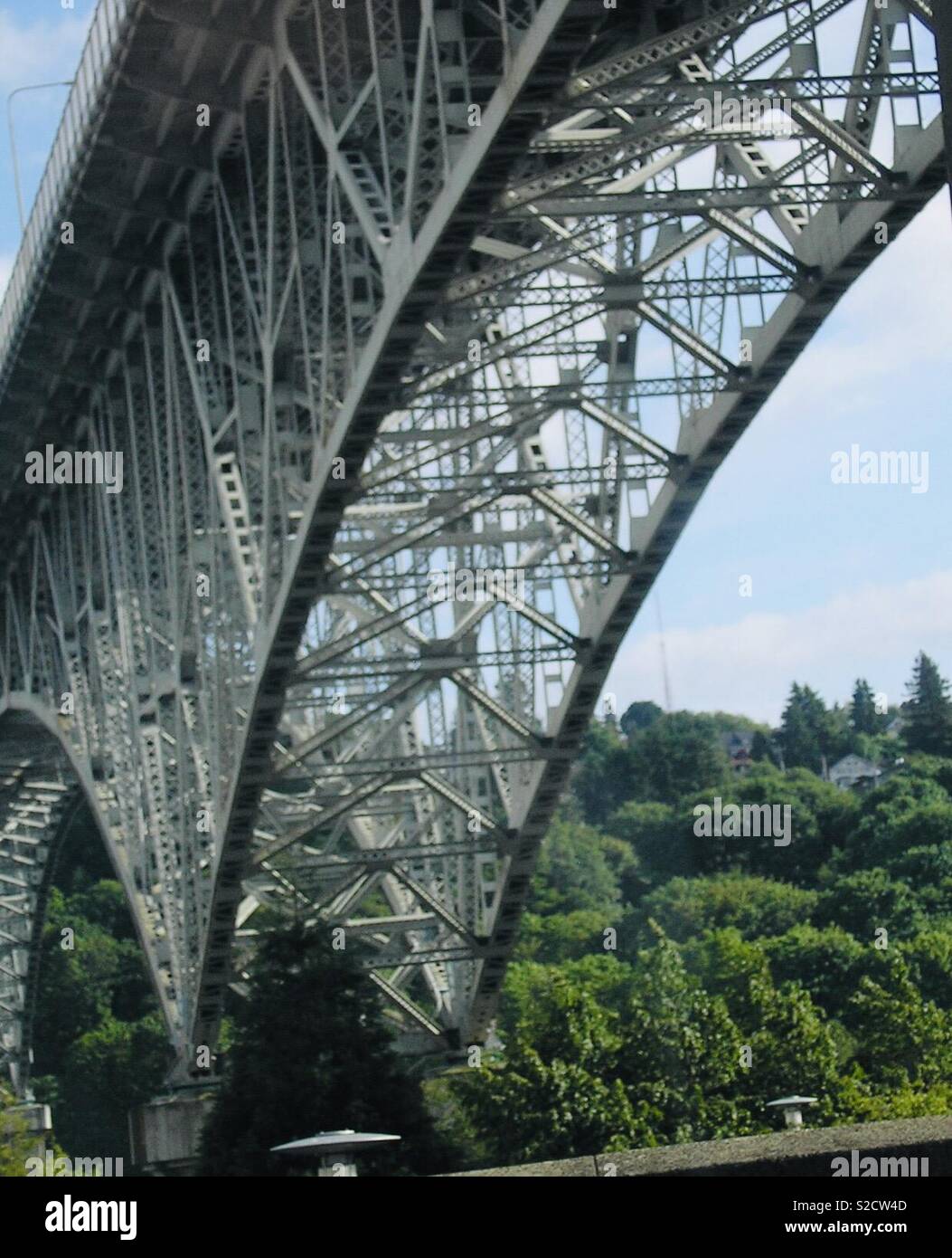 Infrastructure of a huge bridge Stock Photo - Alamy