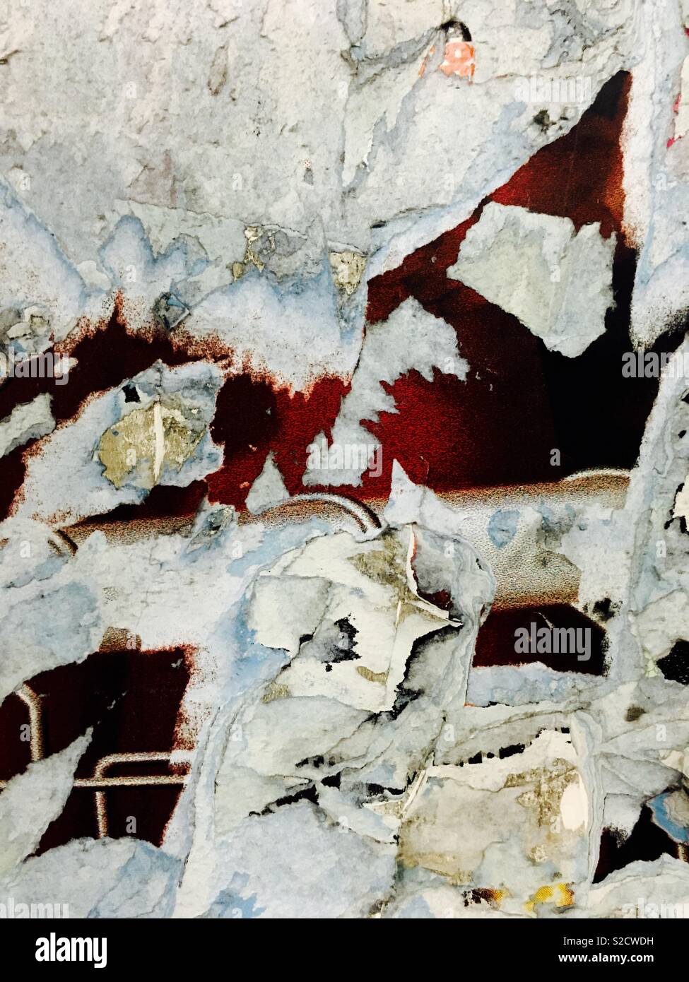 Removed posters from a billboard Stock Photo - Alamy