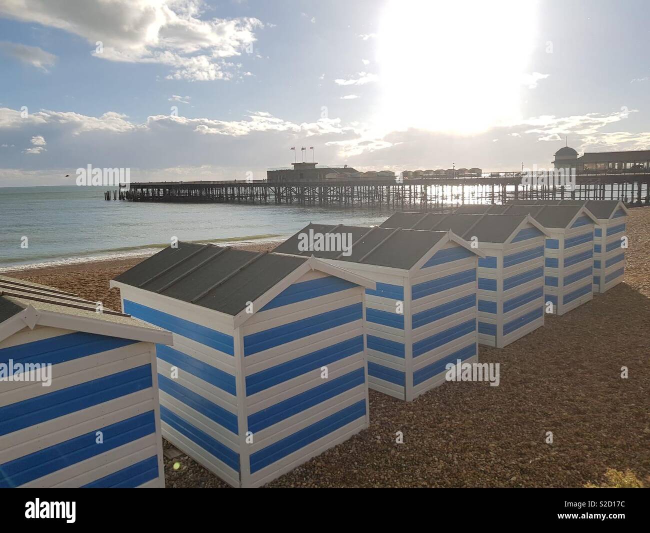 Beautiful afternoon on St Leonard’s-on-sea beach Stock Photo - Alamy