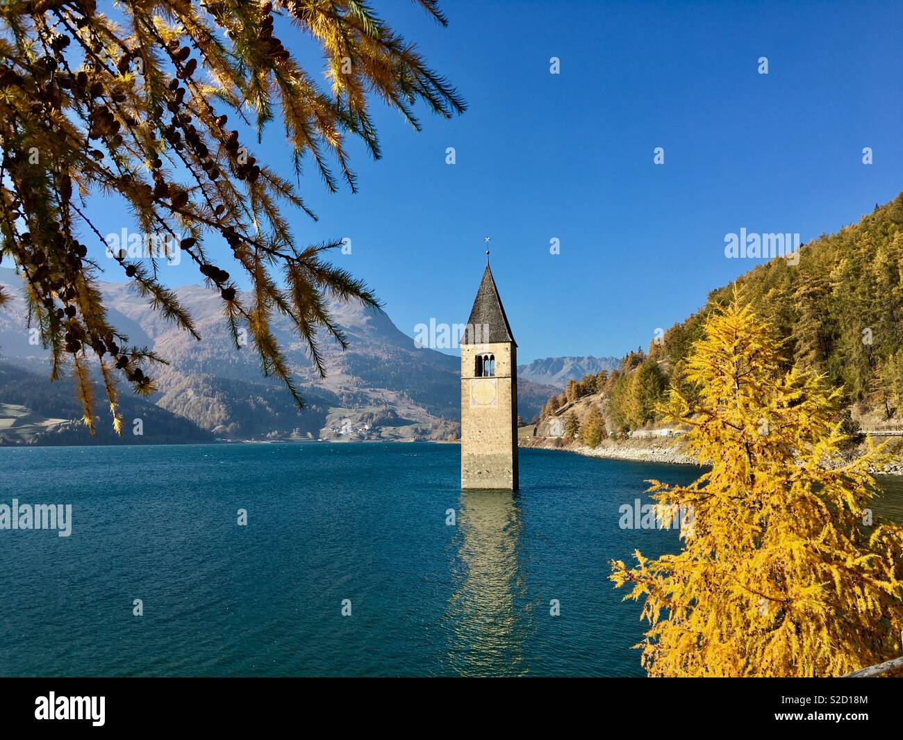 Resia lake reschensee hi-res stock photography and images - Alamy