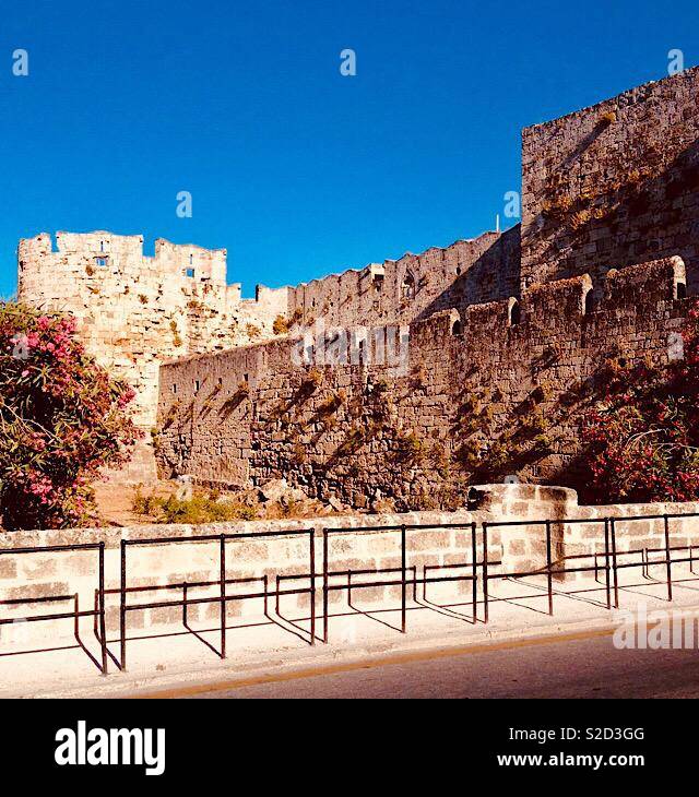 Castle Fort in the sunshine Stock Photo - Alamy