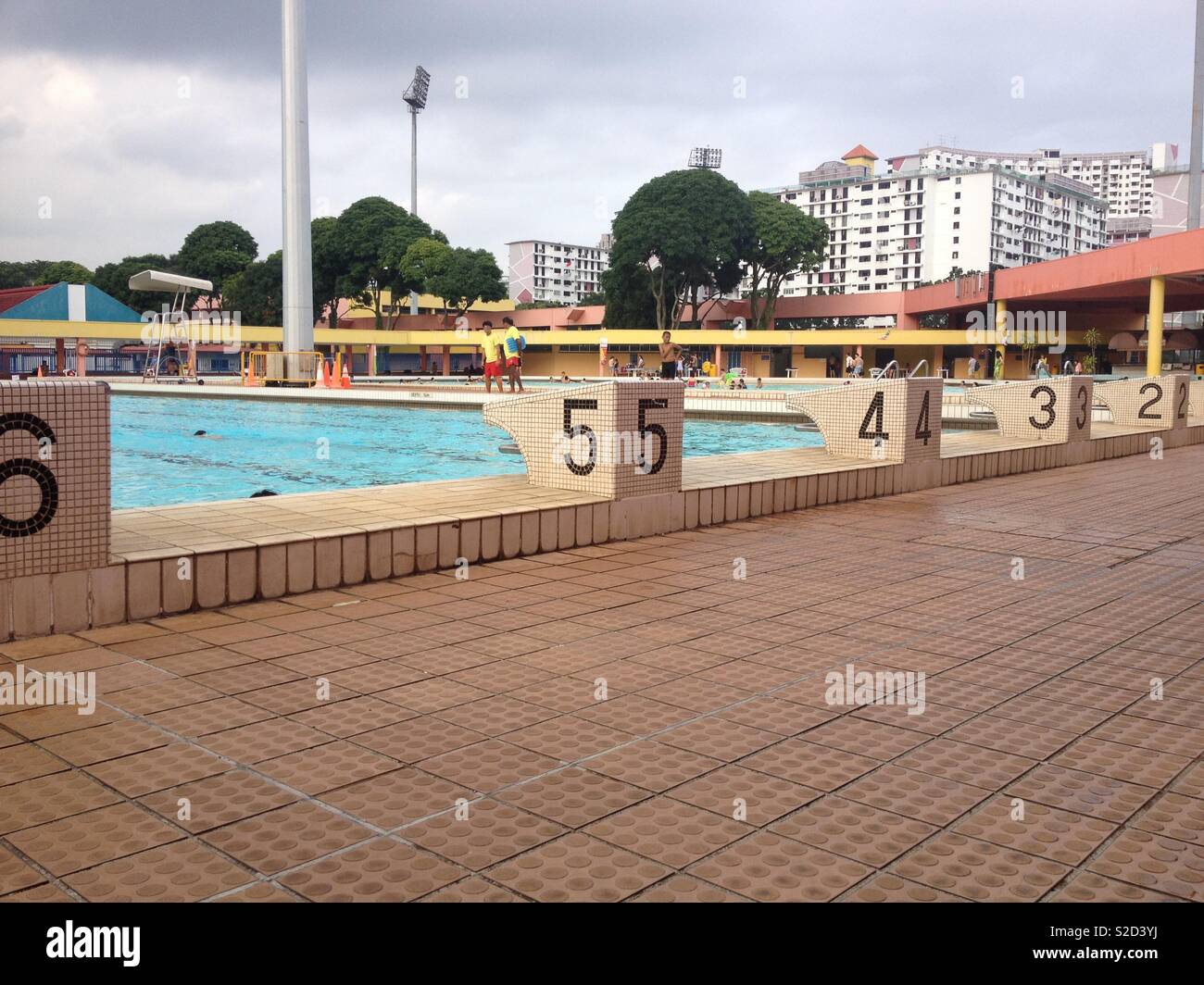 Public swimming pool Stock Photo - Alamy