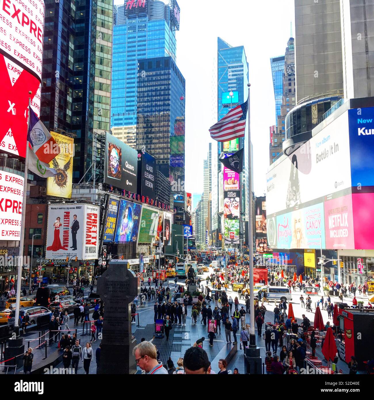 Daytime in Times Square, New York Stock Photo - Alamy