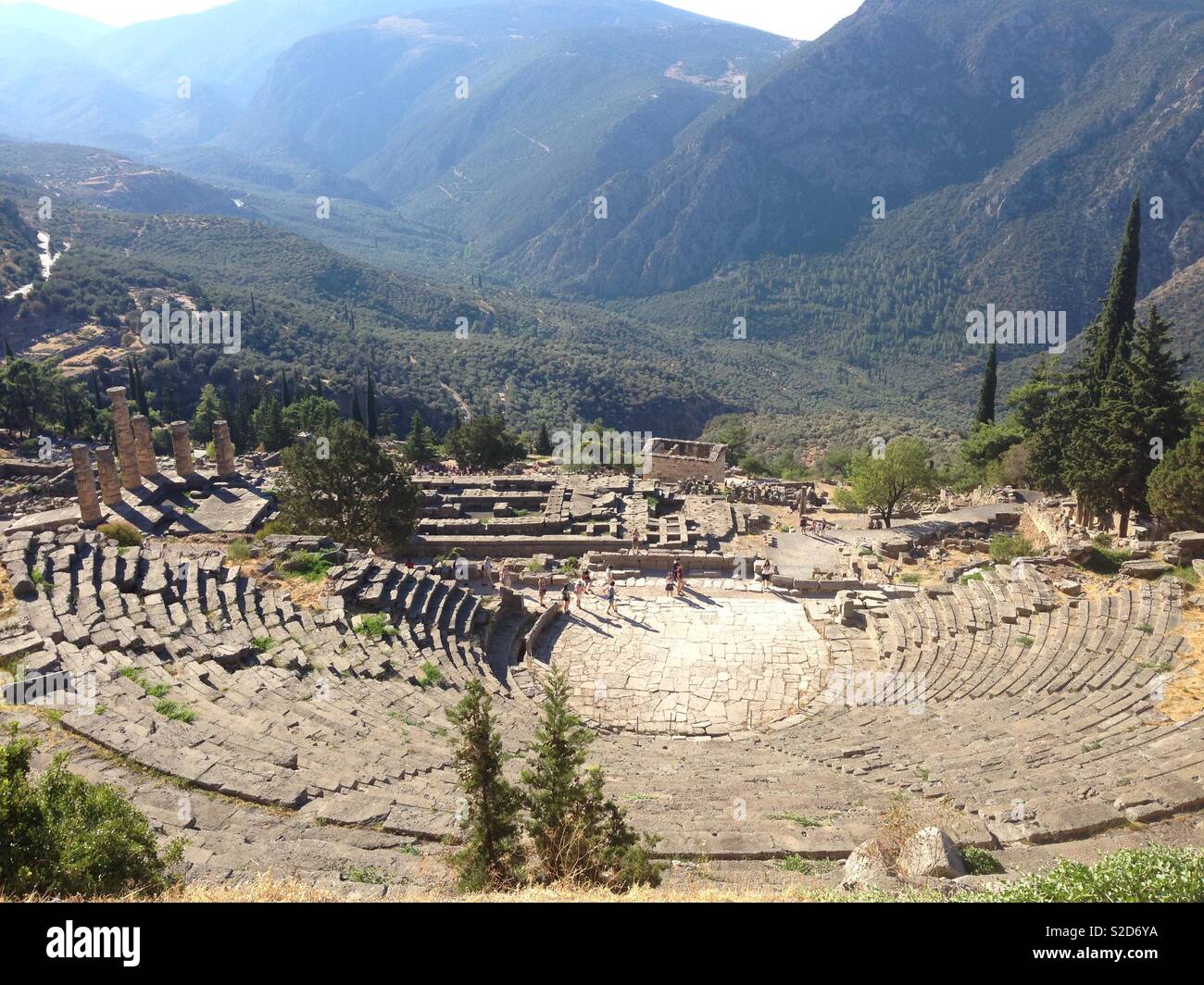 Greek theatre in Delphi Stock Photo - Alamy