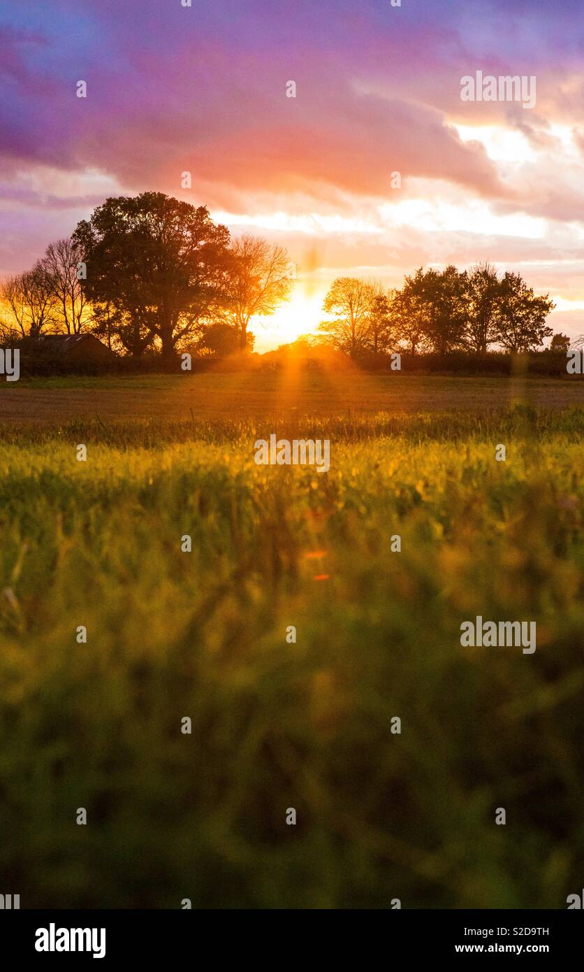 English countryside night sky hi-res stock photography and images - Alamy