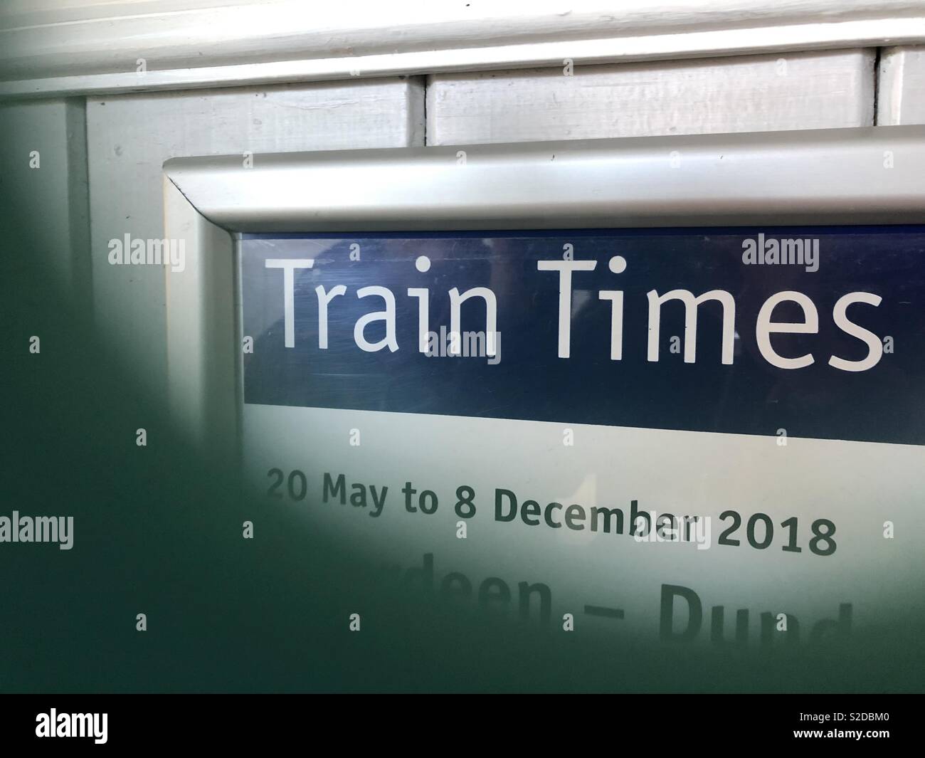 Trains notice hi-res stock photography and images - Alamy