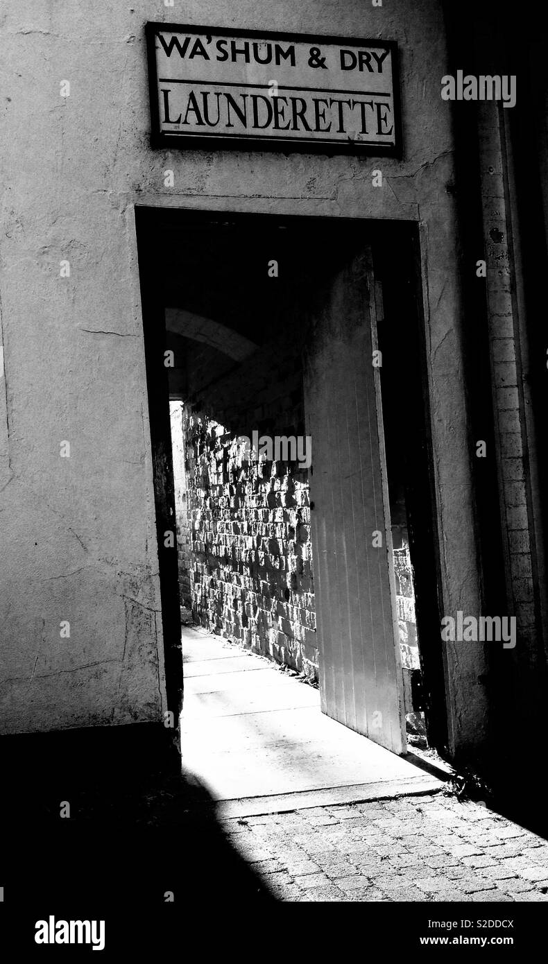 The old wash house Black and White Stock Photos & Images - Alamy