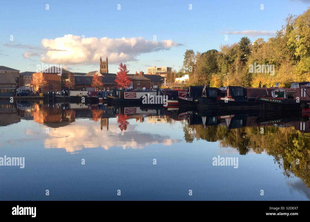 Worcester Diglis Basin Stock Photo - Alamy