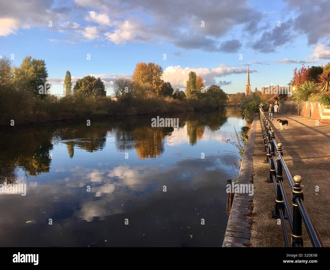 Worcester River Severn Stock Photo - Alamy