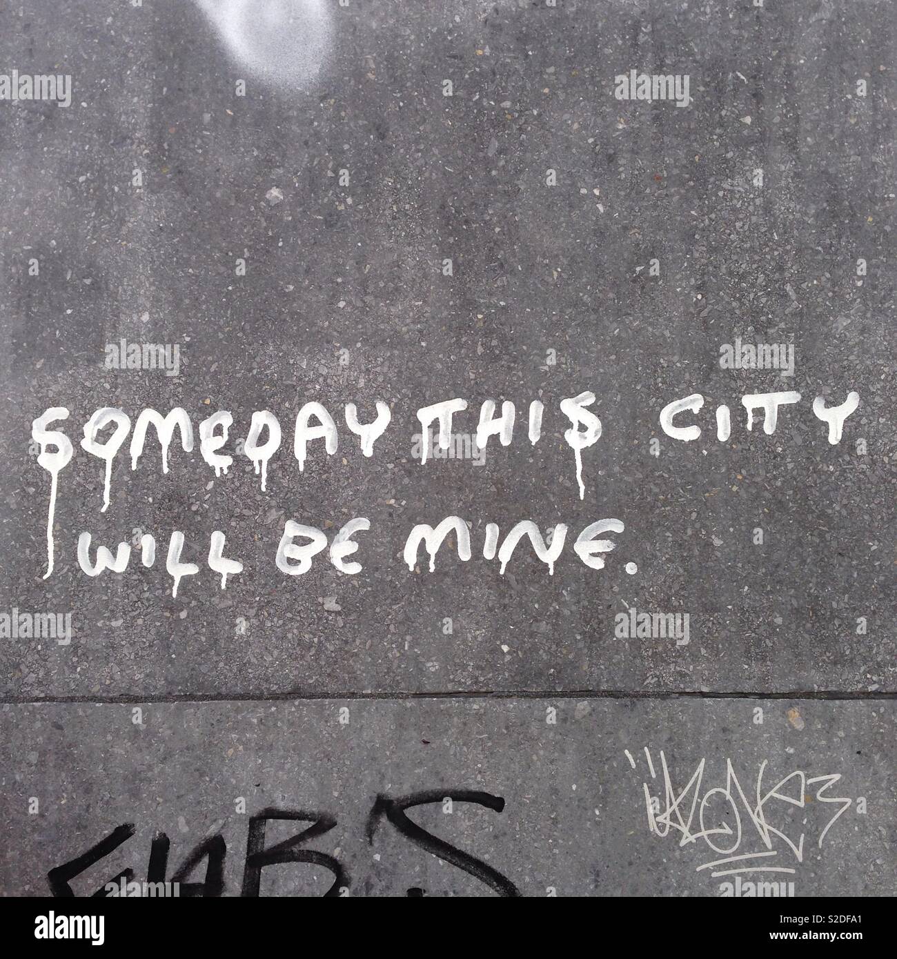 Typography graffiti hi-res stock photography and images - Alamy