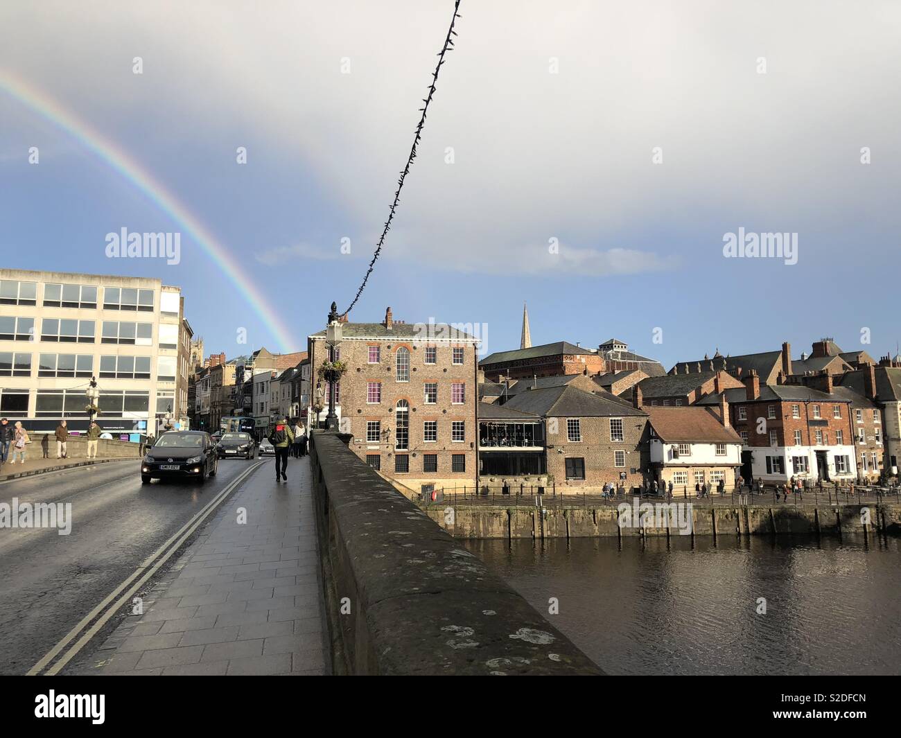 Rainbow over York Stock Photo - Alamy