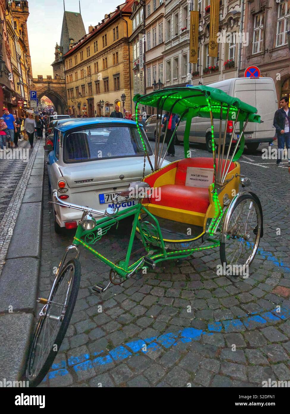 Prague rickshaw hi-res stock photography and images - Alamy
