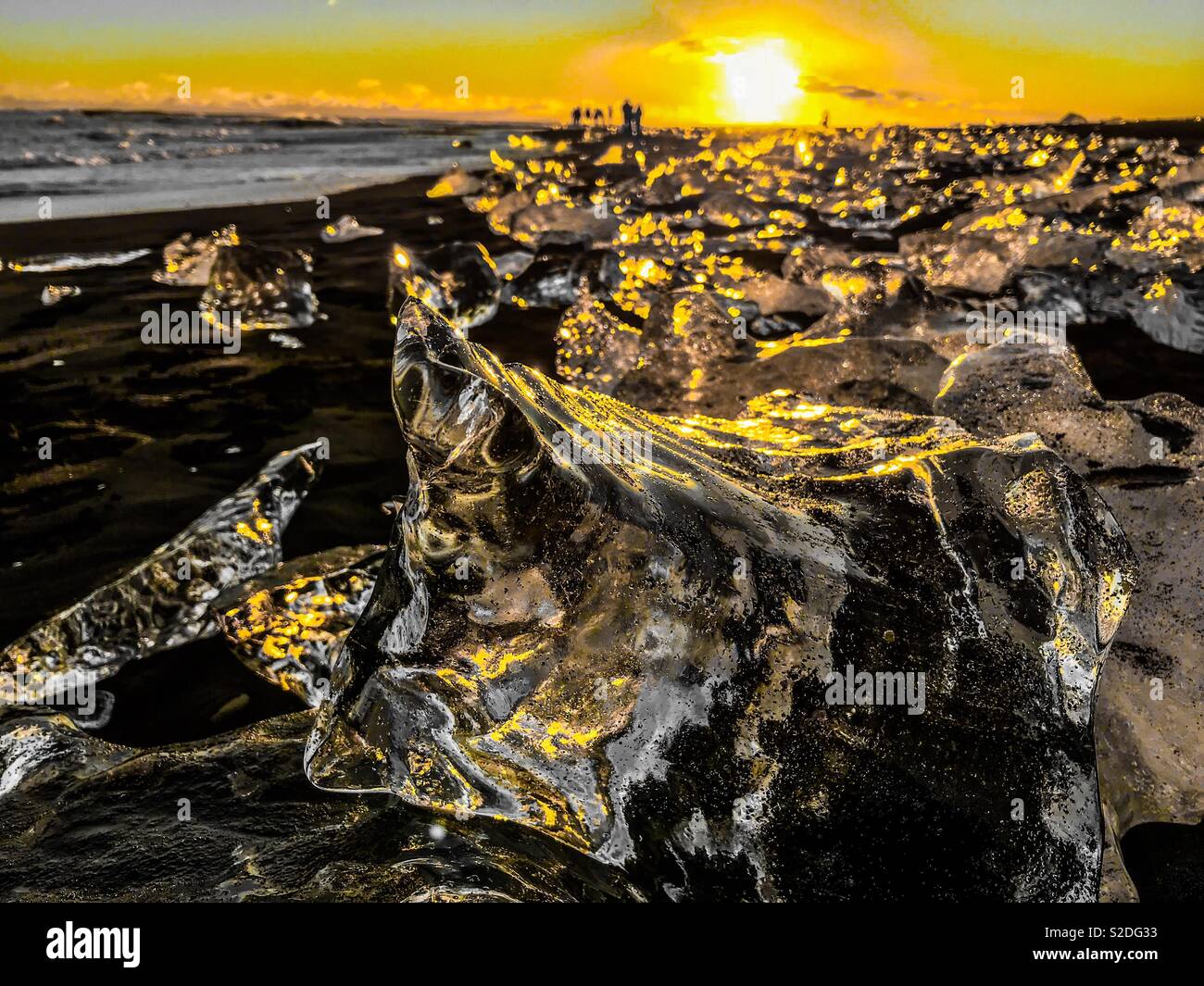 Diamond ice beach - Iceland Stock Photo - Alamy