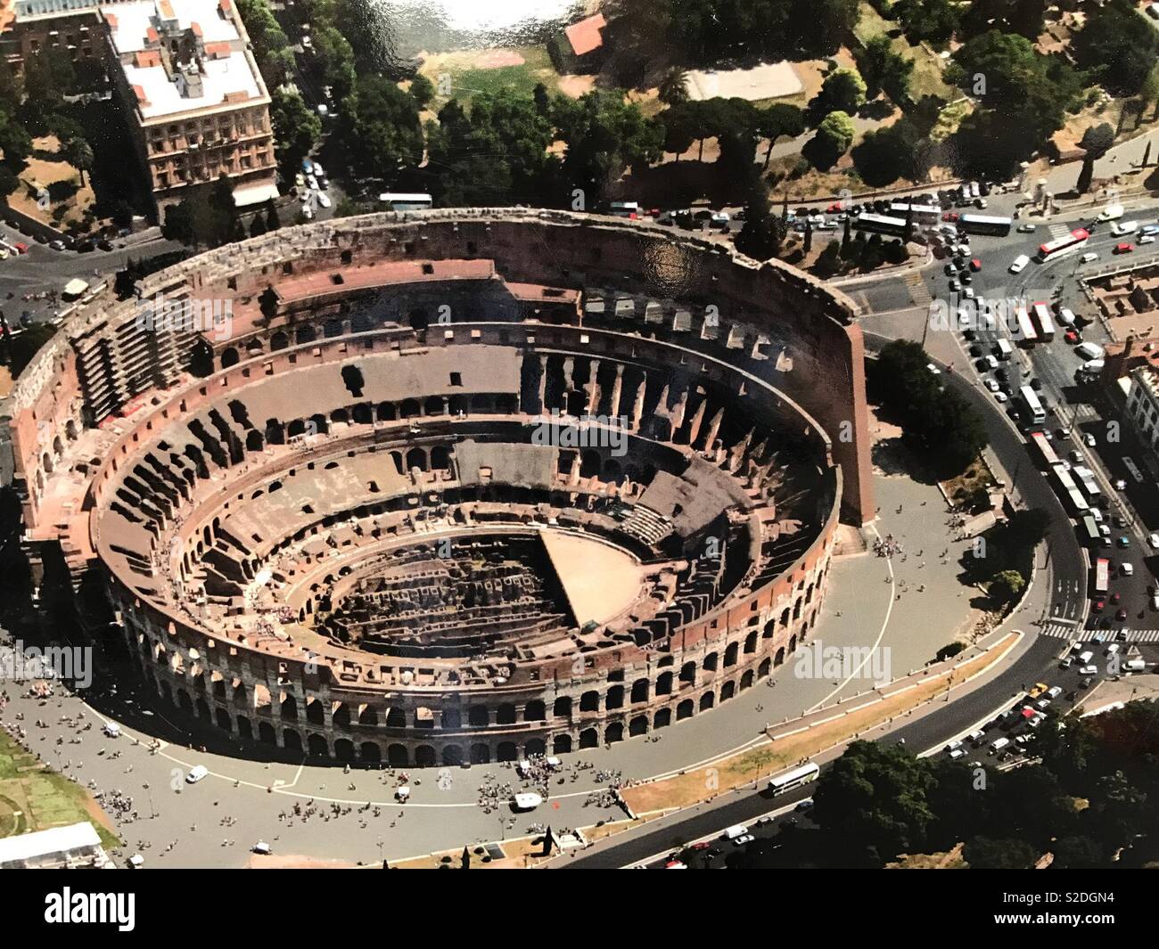 Aerial view of colosseum in Rome Stock Photo - Alamy