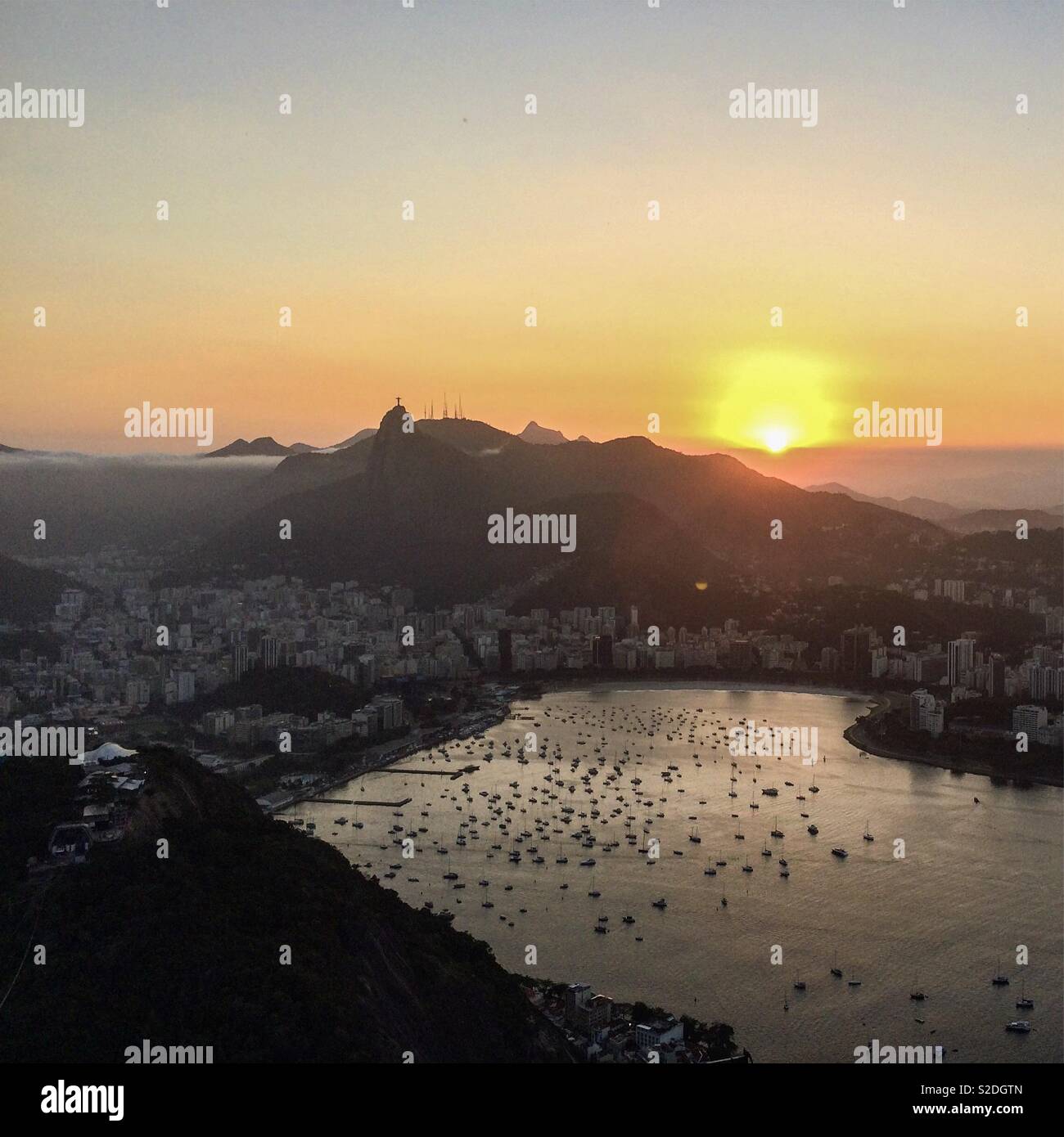 Rio De Janeiro Sunset Stock Photo - Alamy
