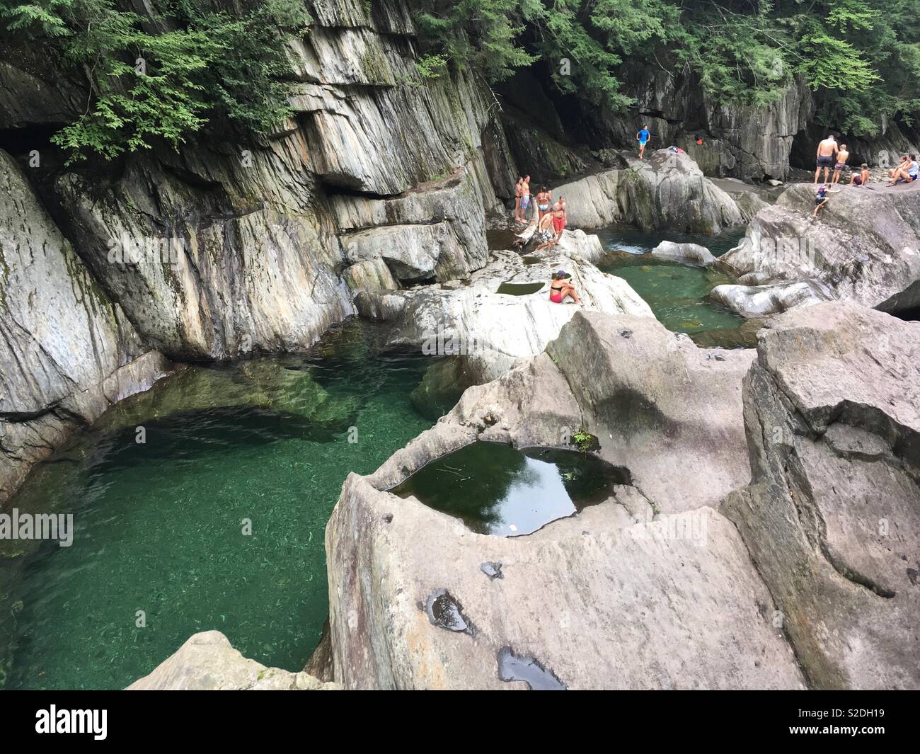 Warren Falls, Vermont, Swimming Holes Stock Photo - Alamy