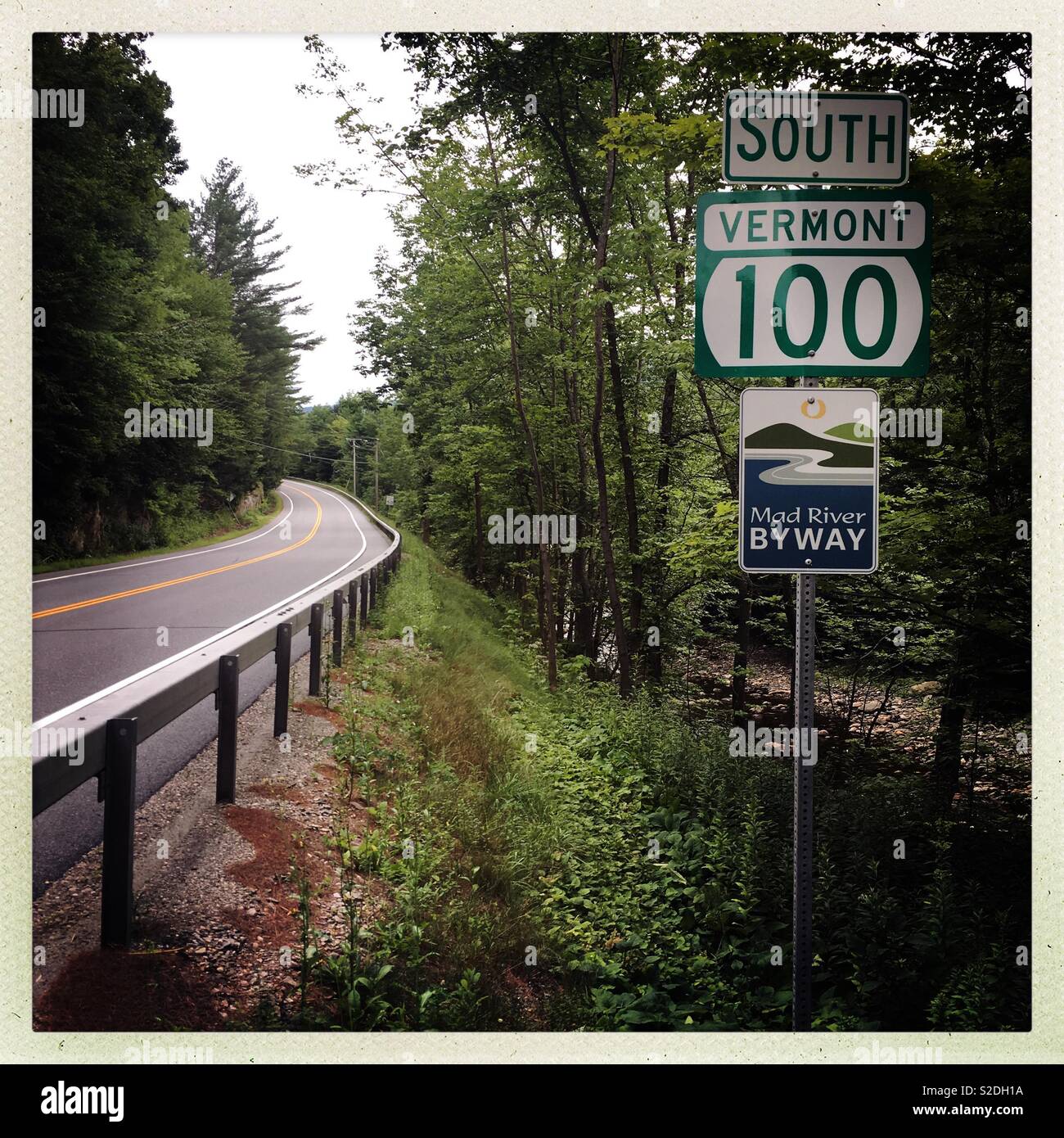 South Vermont Highway Stock Photo - Alamy