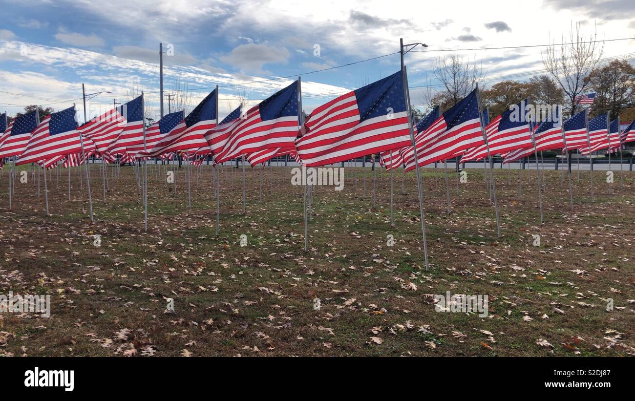 Flags on the field hi-res stock photography and images - Alamy